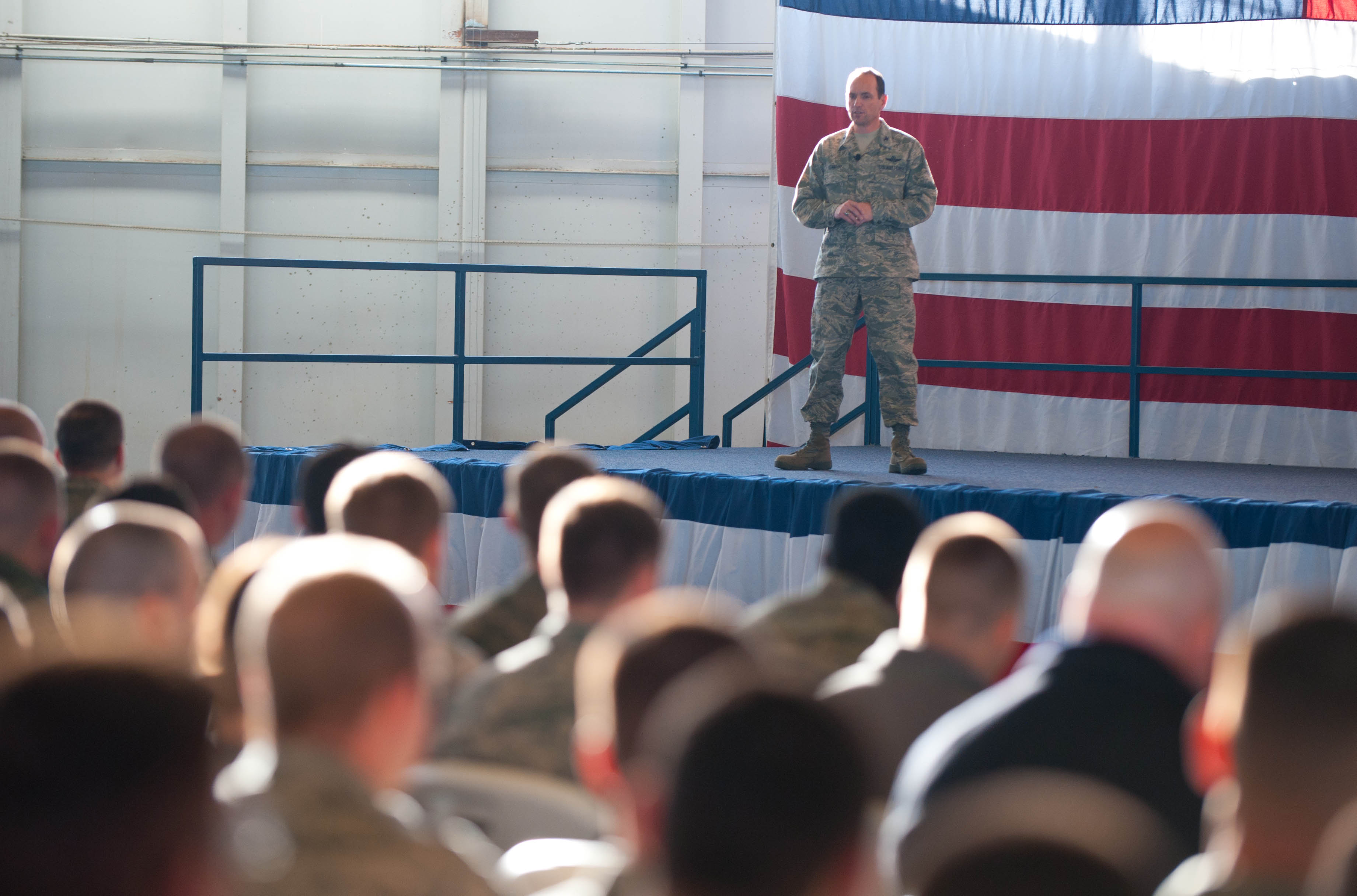 Wing commander conducts commander’s calls > Ellsworth Air Force Base ...