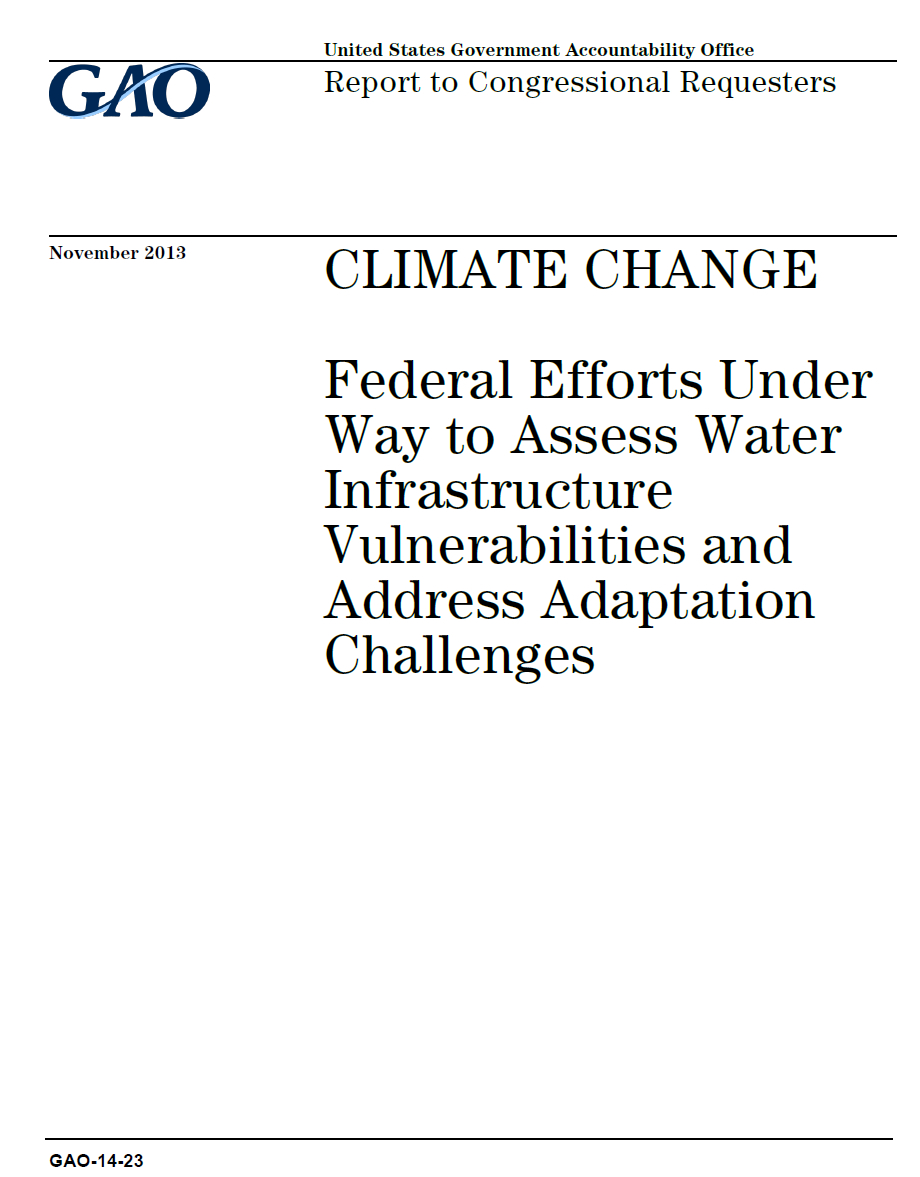 GAO Audit Studies USACE and Reclamation Climate Change Collaboration ...
