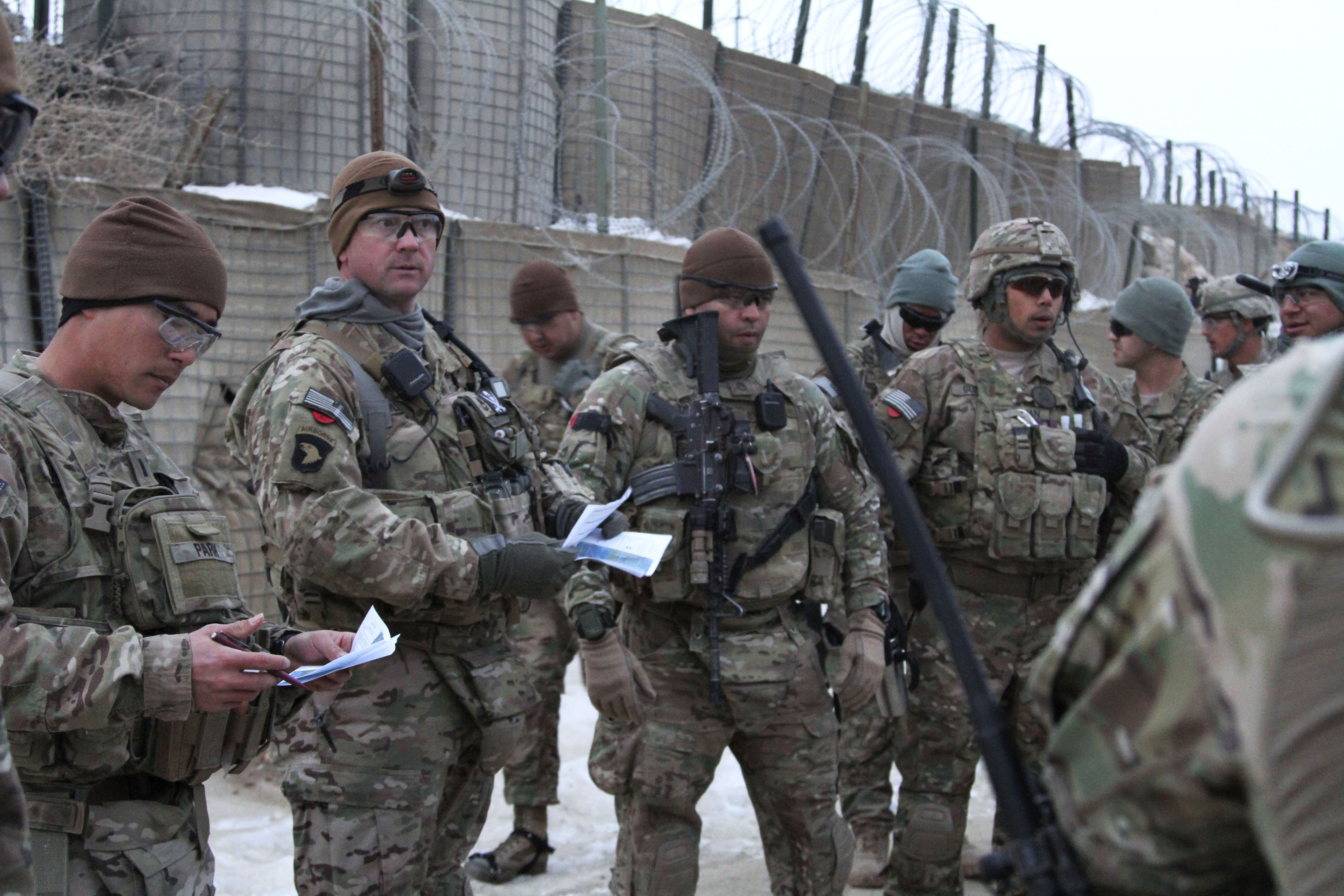 U.S. 1st Lt. Minkyu Park, left, and U.S. Army Sgt. 1st Class Ryan ...