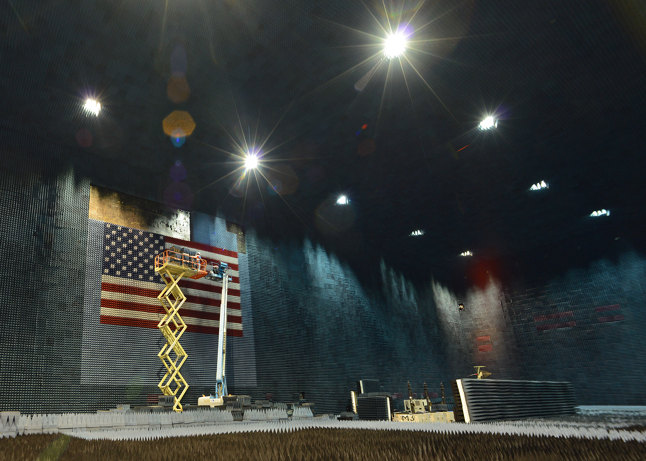 Benefield Anechoic Facility acquires new upgrade, patriotic look