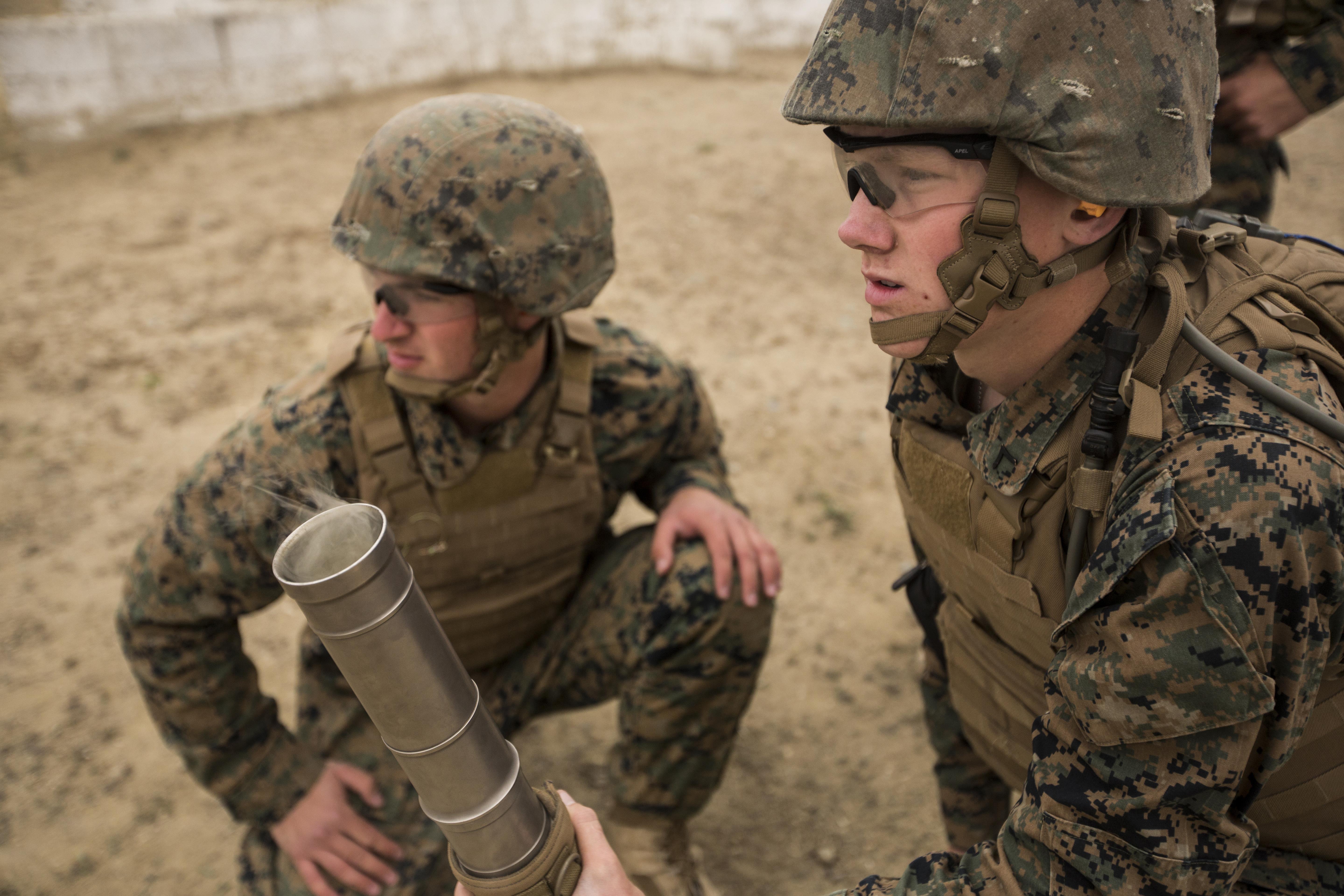 Delta Co. ITB mortar shoot