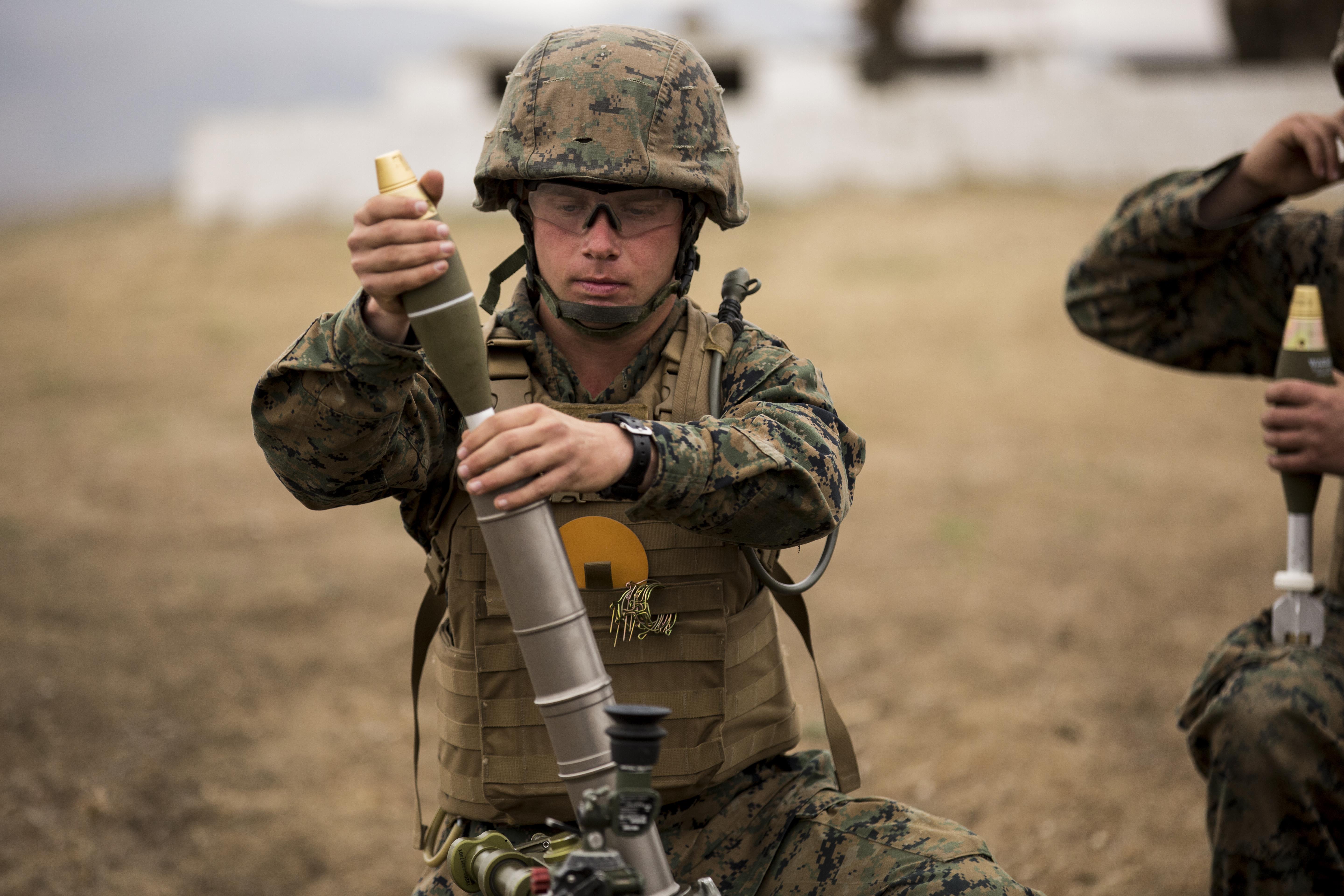 Delta Co. ITB mortar shoot