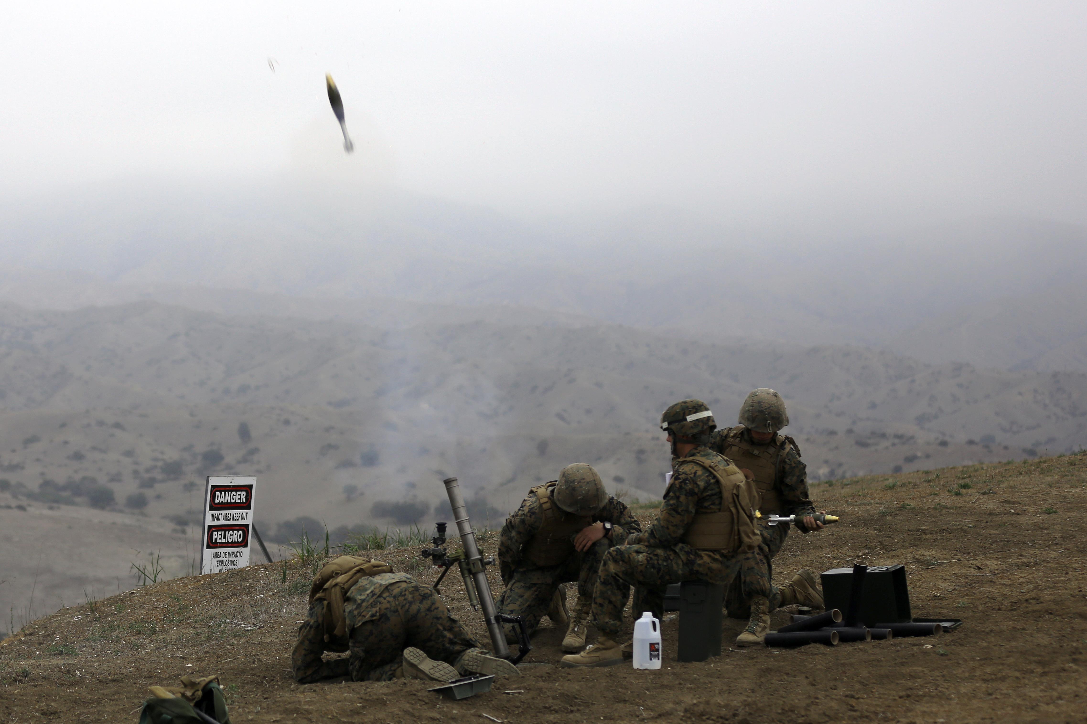 Delta Co. ITB mortar shoot