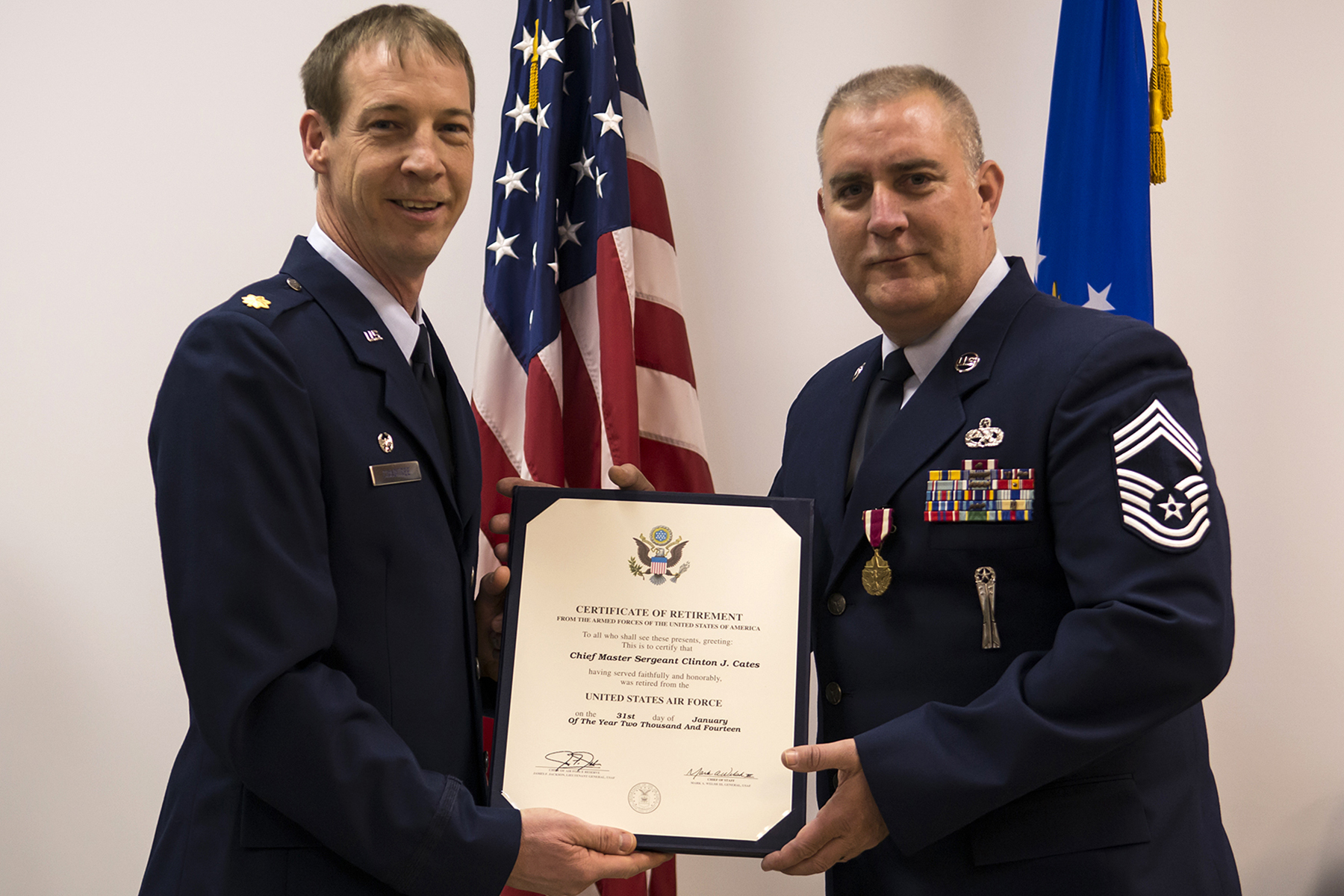 CMSgt. Cates retires