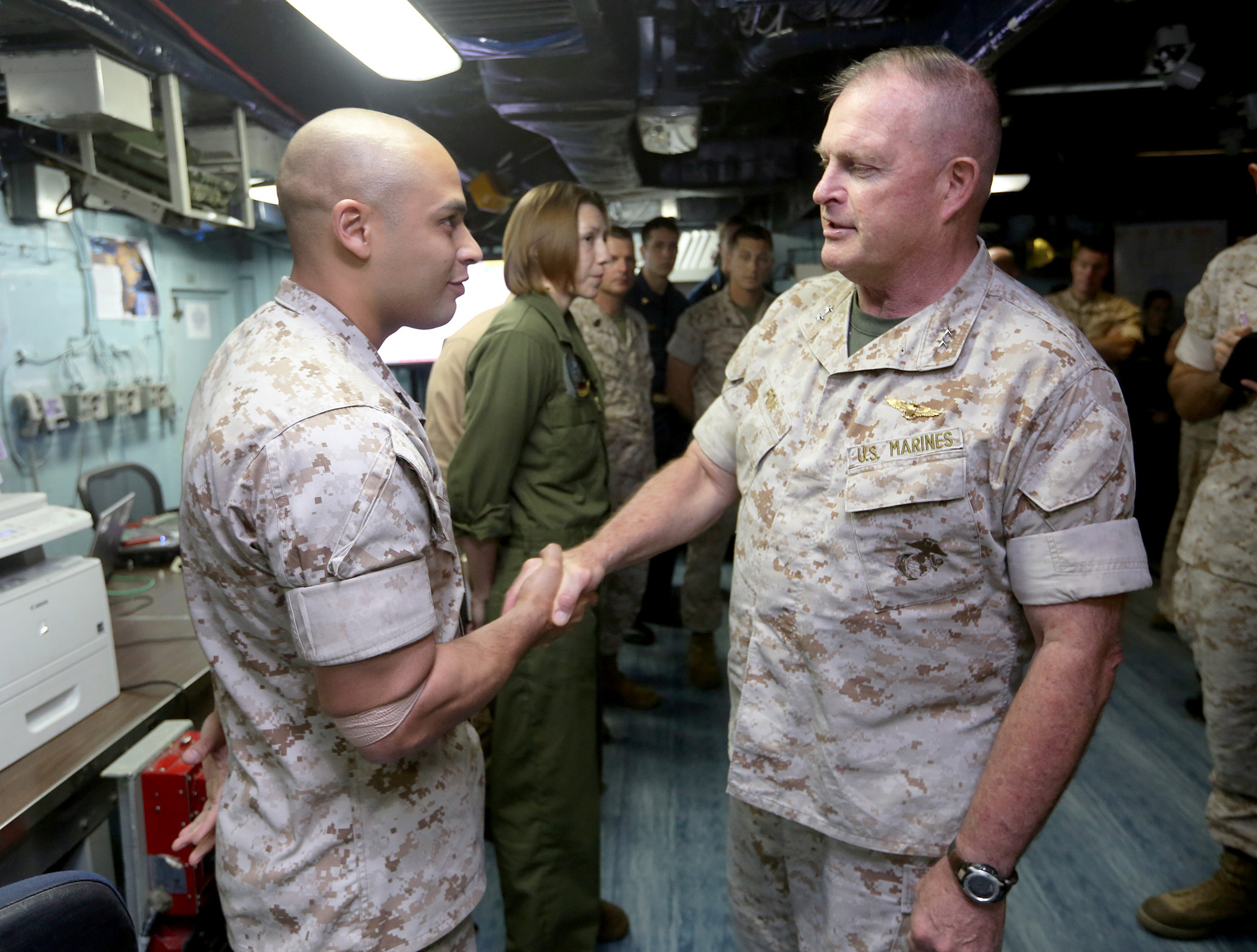 Maj. Gen. Fox visits MEU Marines