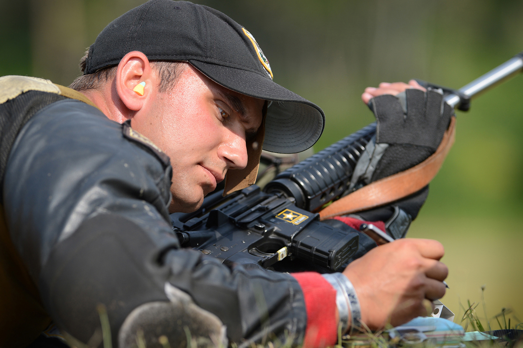 Army Staff Sgt. Wade Rice competes during the 2014 Interservice Rifle ...