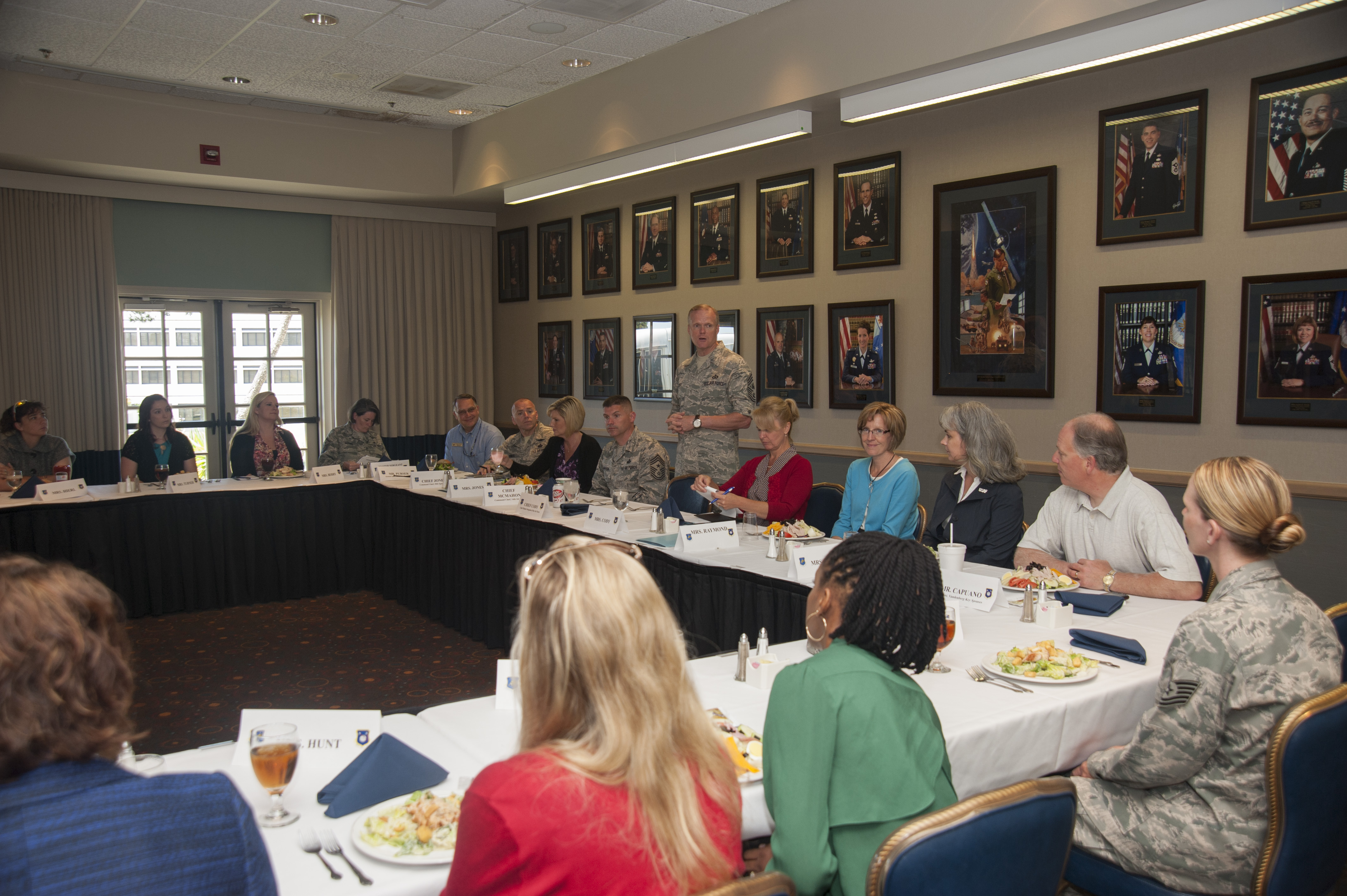 Chief Master Sgt. of the Air Force, James A. Cody, visits Vandenberg