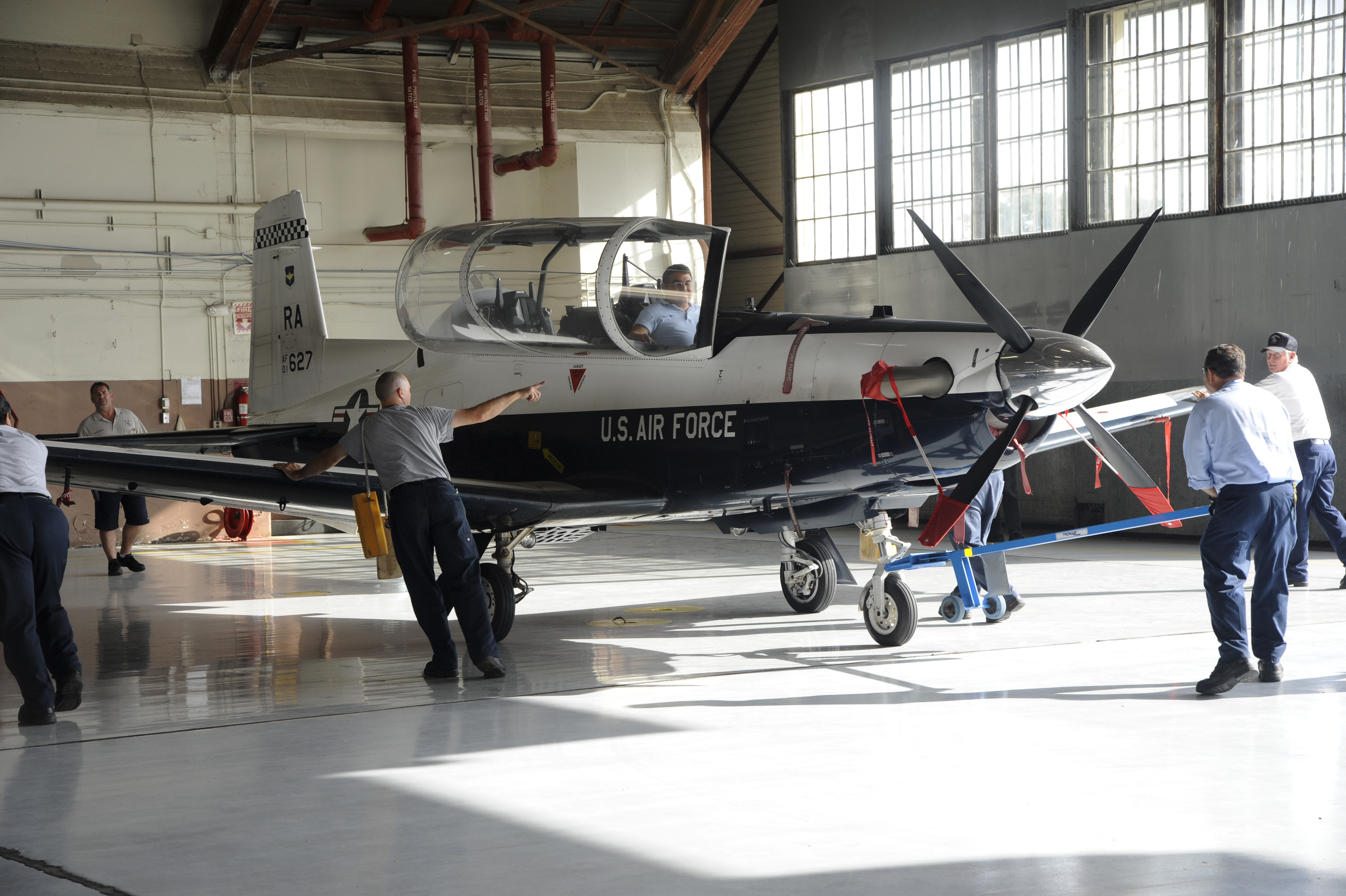 T-6 Texan II firefighter training