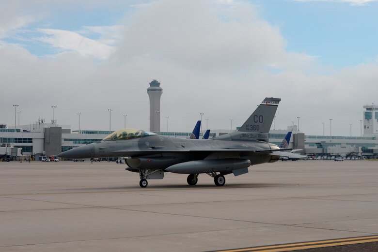 F-16s return to new runway at Buckley AFB > 140th Wing > Article Display