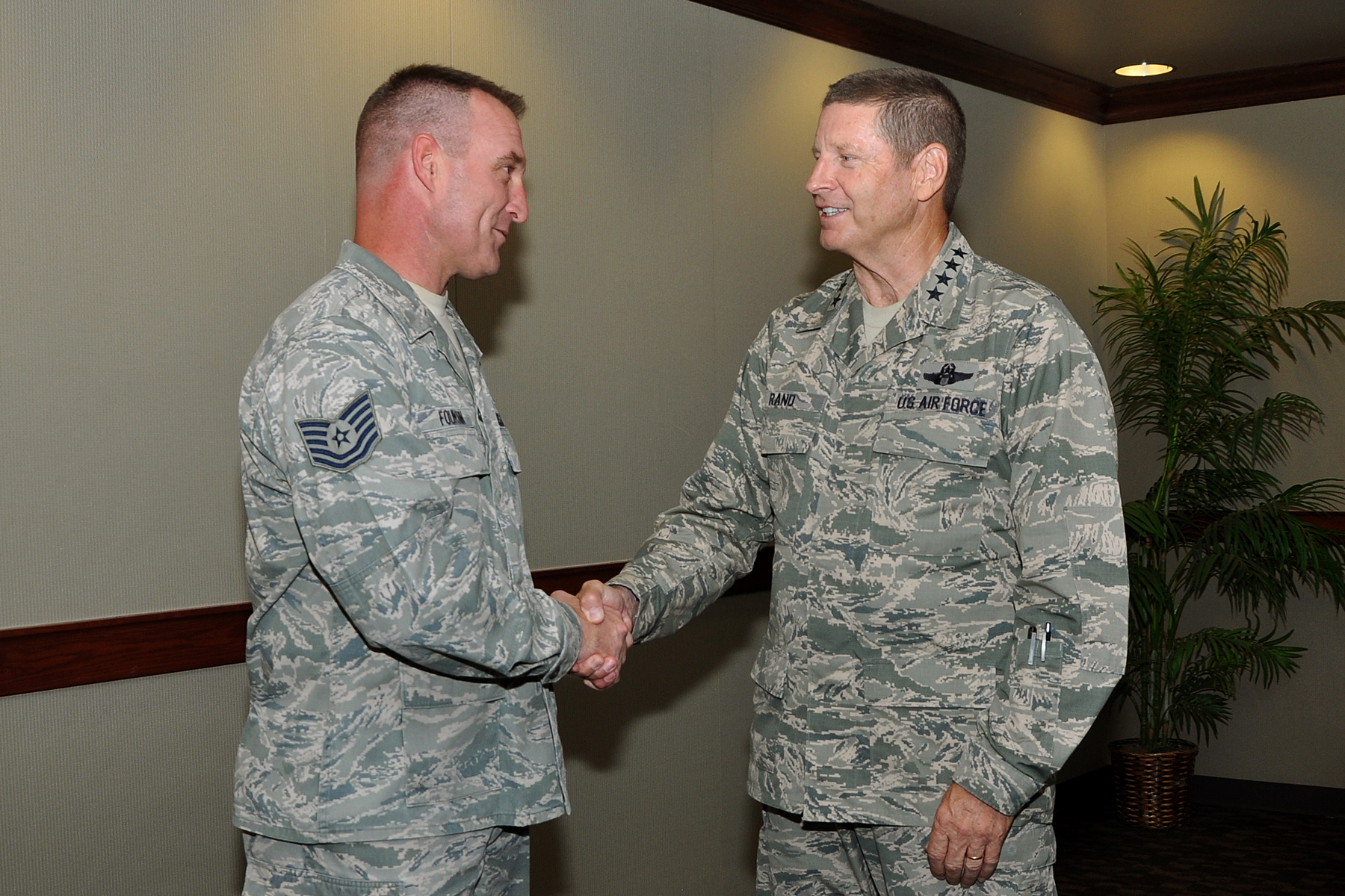 Gen. Rand tours Goodfellow and meets Airmen