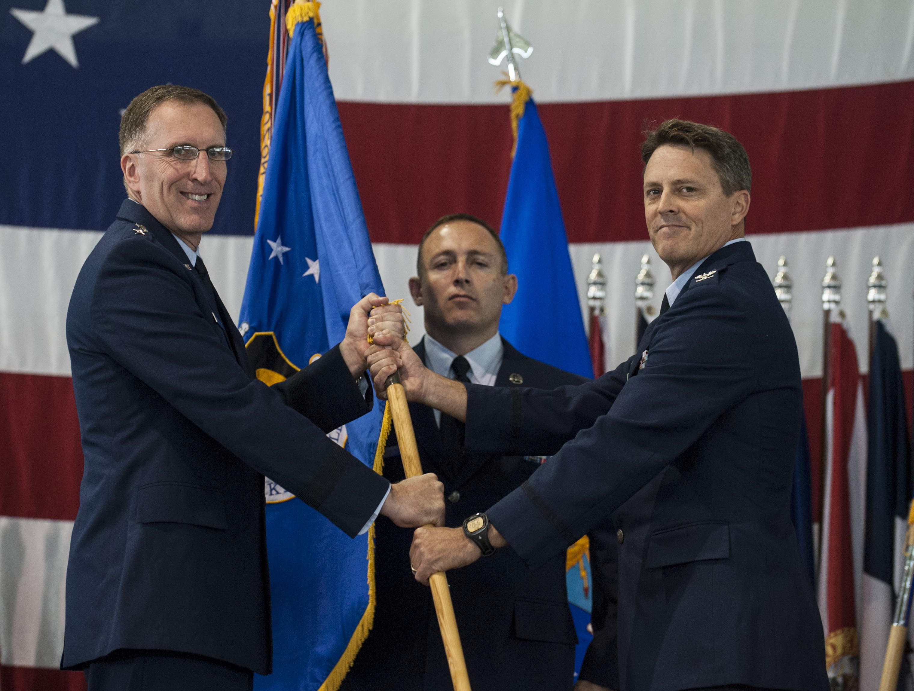 5th Bomb Wing Change of Command ceremony