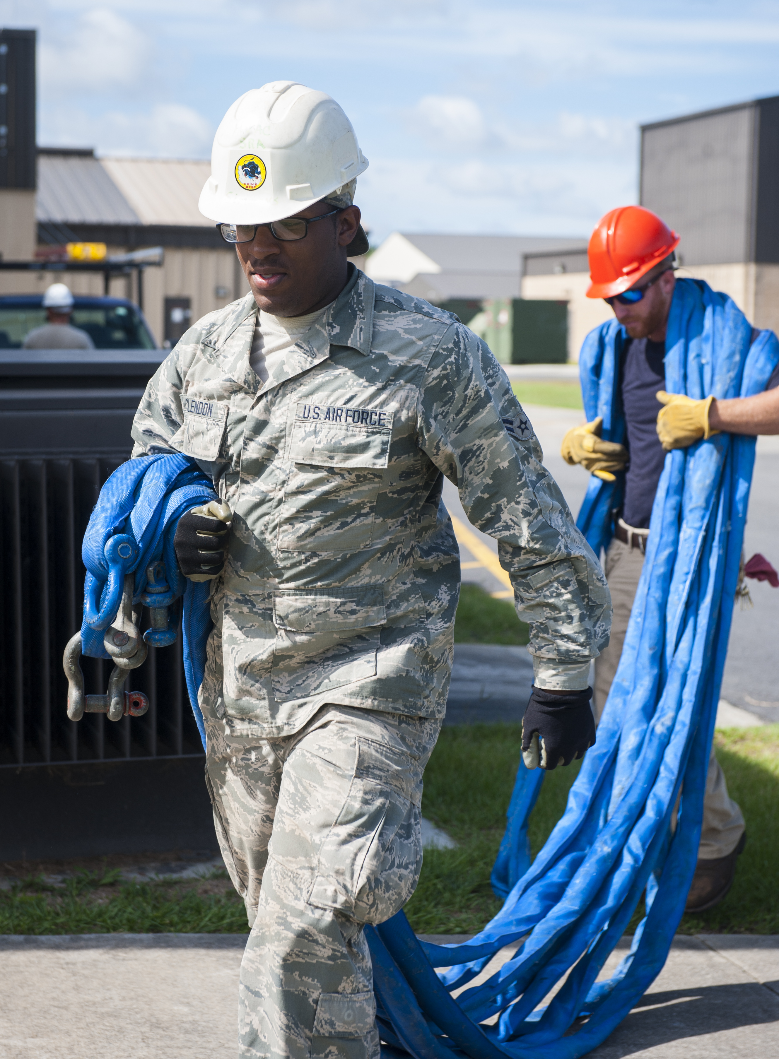 HVAC, heavy equipment install new AC unit > Moody Air Force Base ...