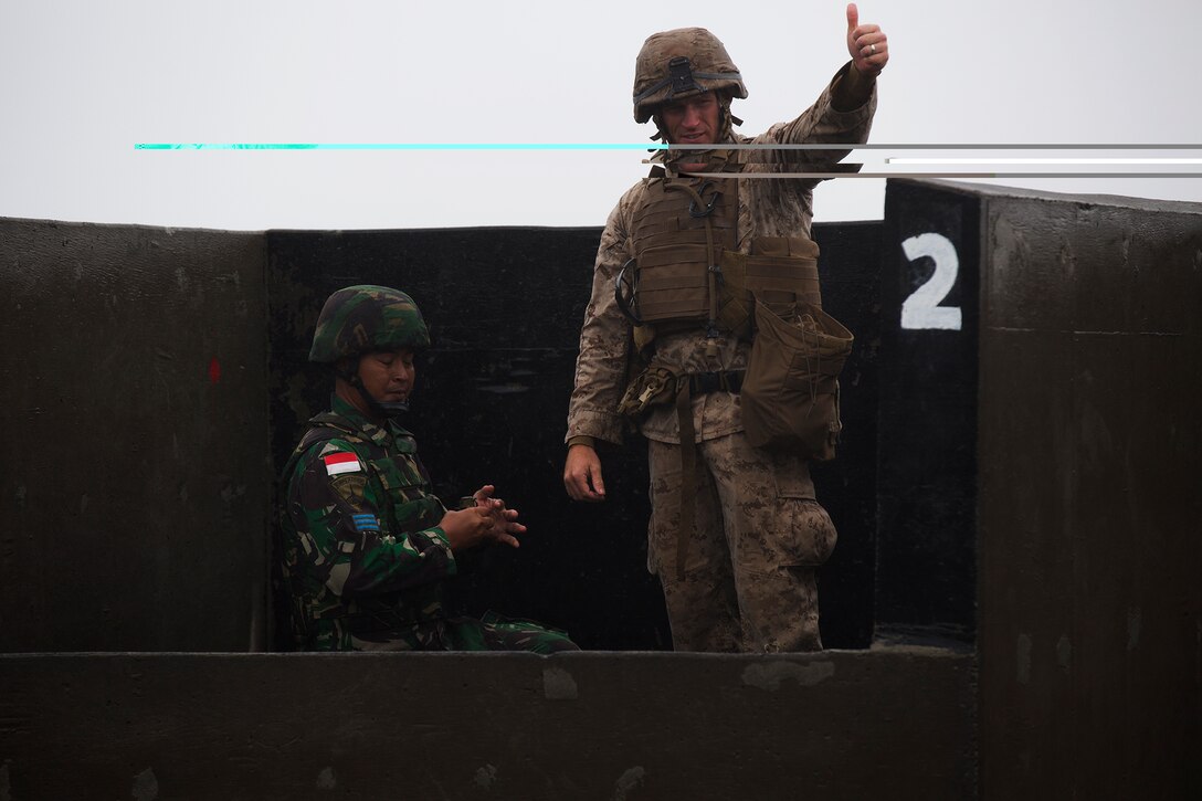 U.S., Indonesia Marines conduct grenade tosses at PTA