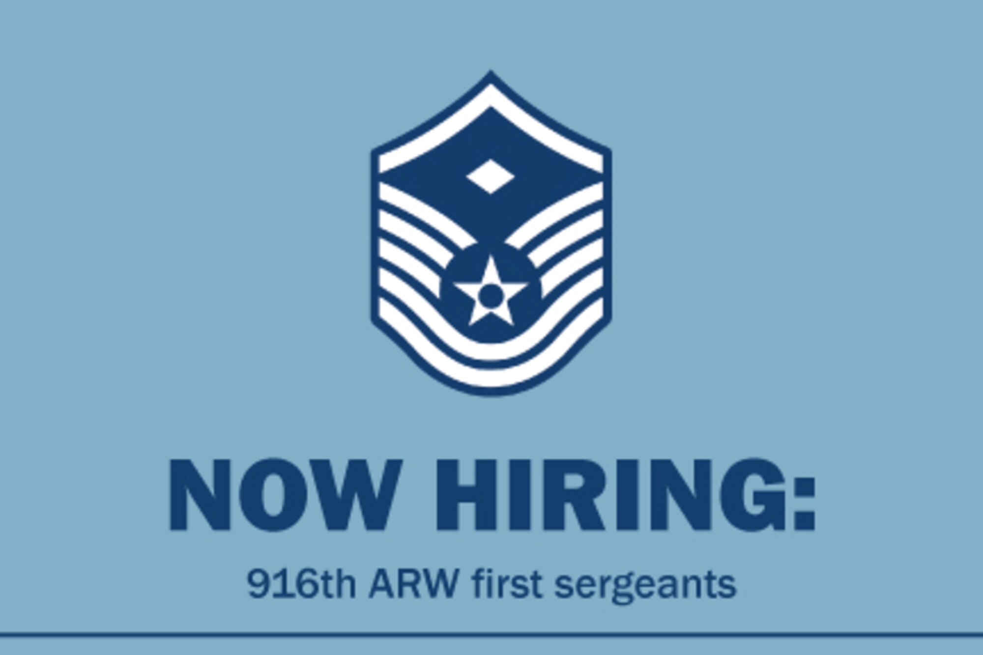 Now hiring: 916th ARW first sergeants > 916th Air Refueling Wing ...