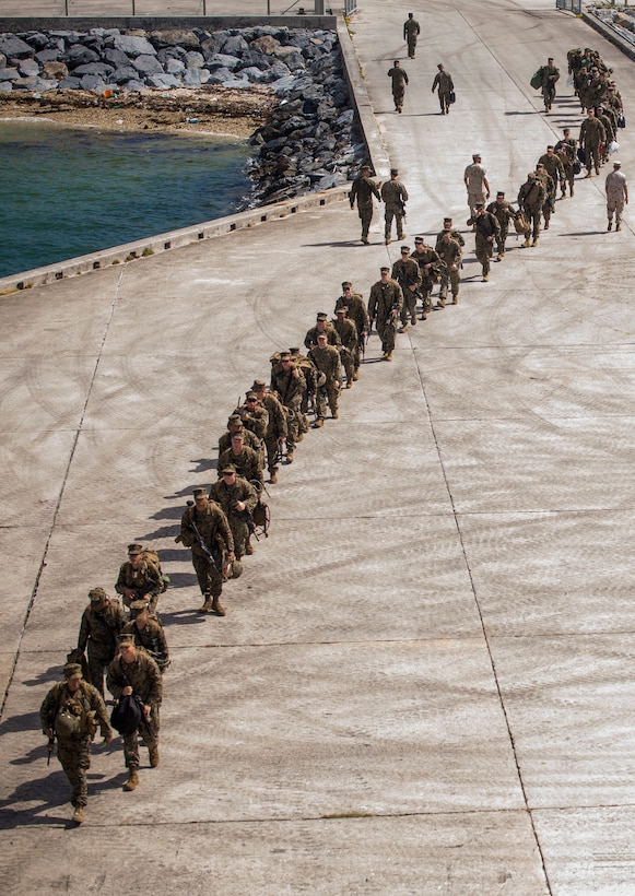 Marines depart for Korean Marine Exchange Program 14-12