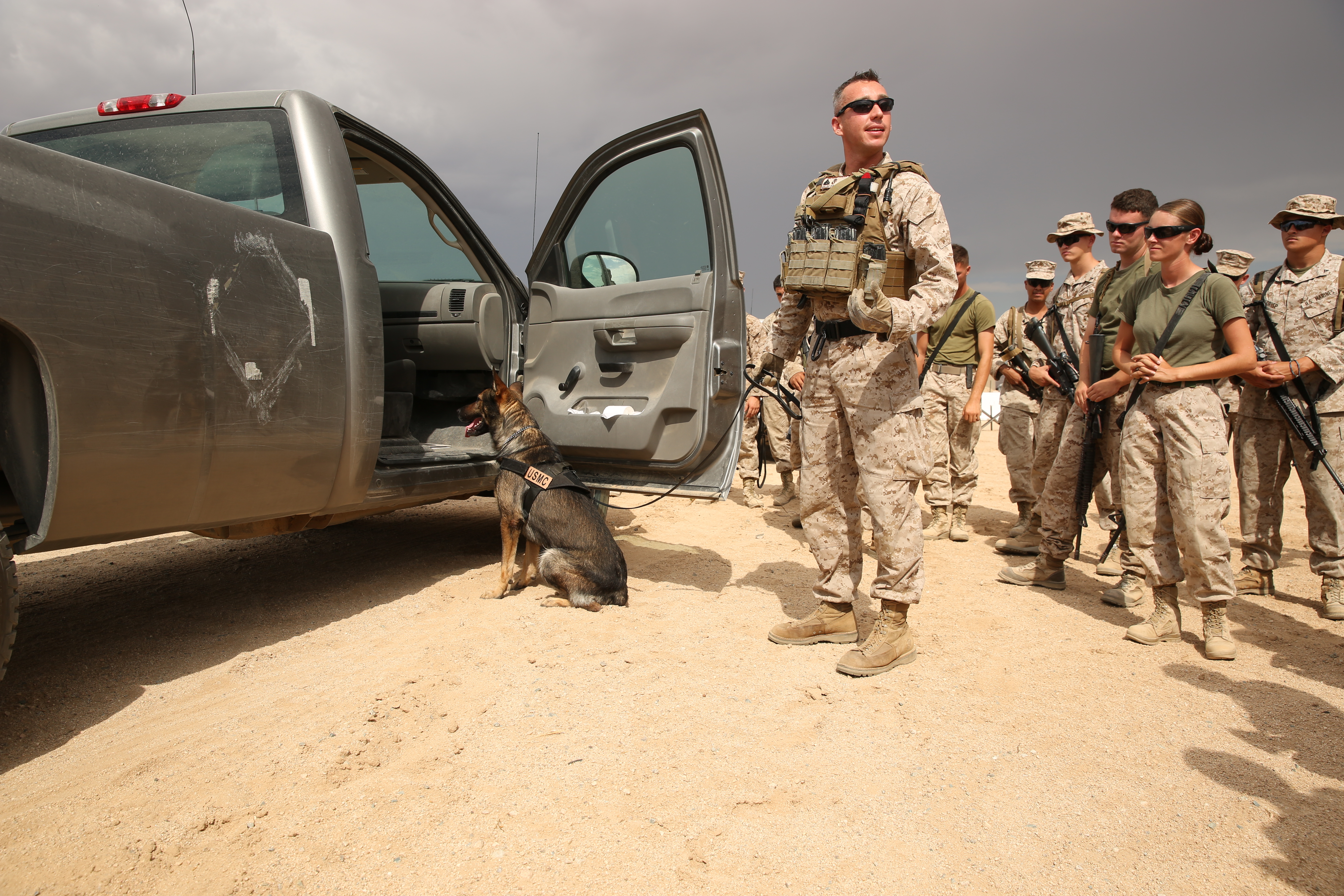 1st LEB conducts security classes alongside K-9 Division during ITX