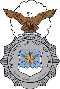 Security Forces stylized Badge (color), U.S. Air Force graphic