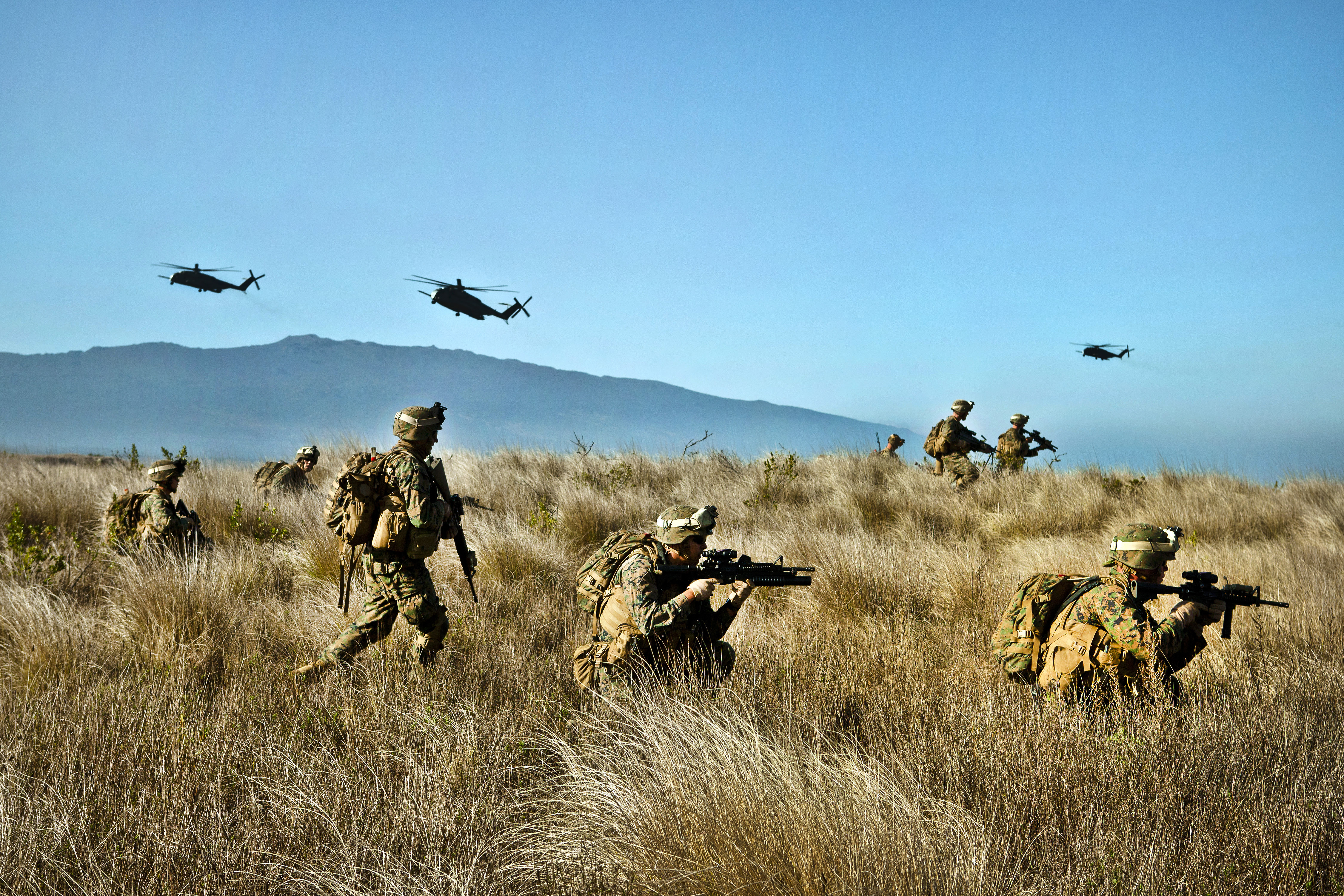 commando helicopter force drills