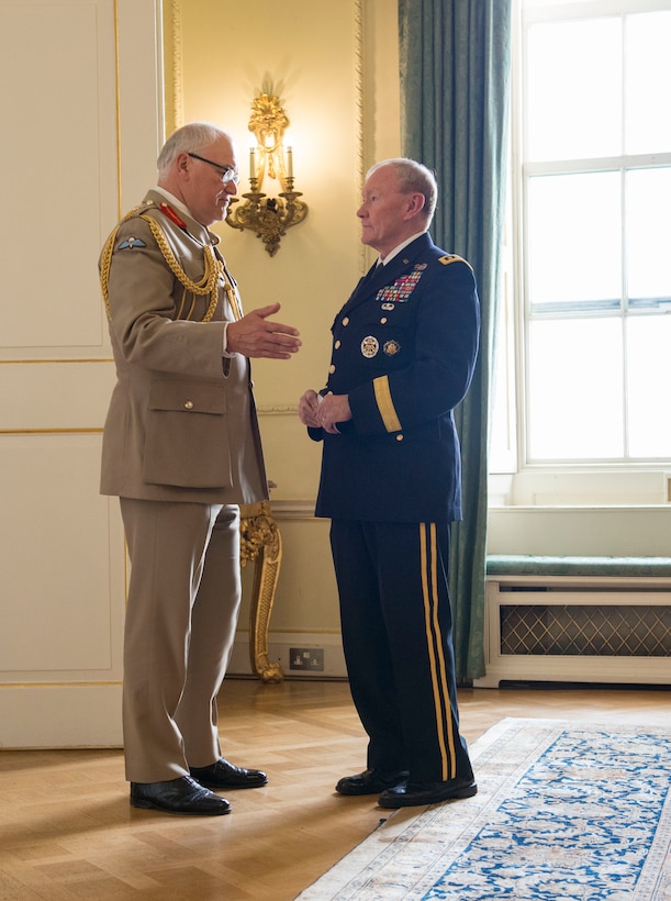 U.S. Army Gen. Martin E. Dempsey, right, chairman of the Joint Chiefs ...