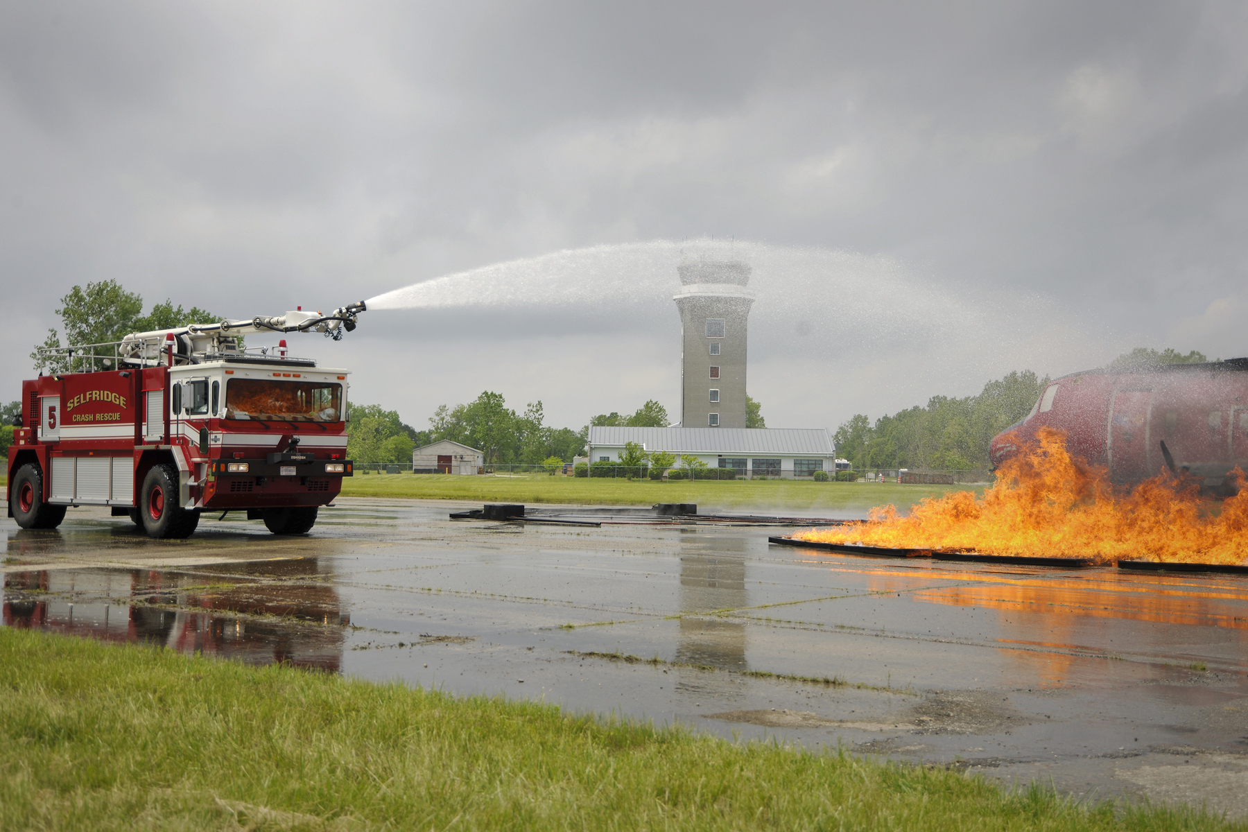 Selfridge FD Live Fire Training