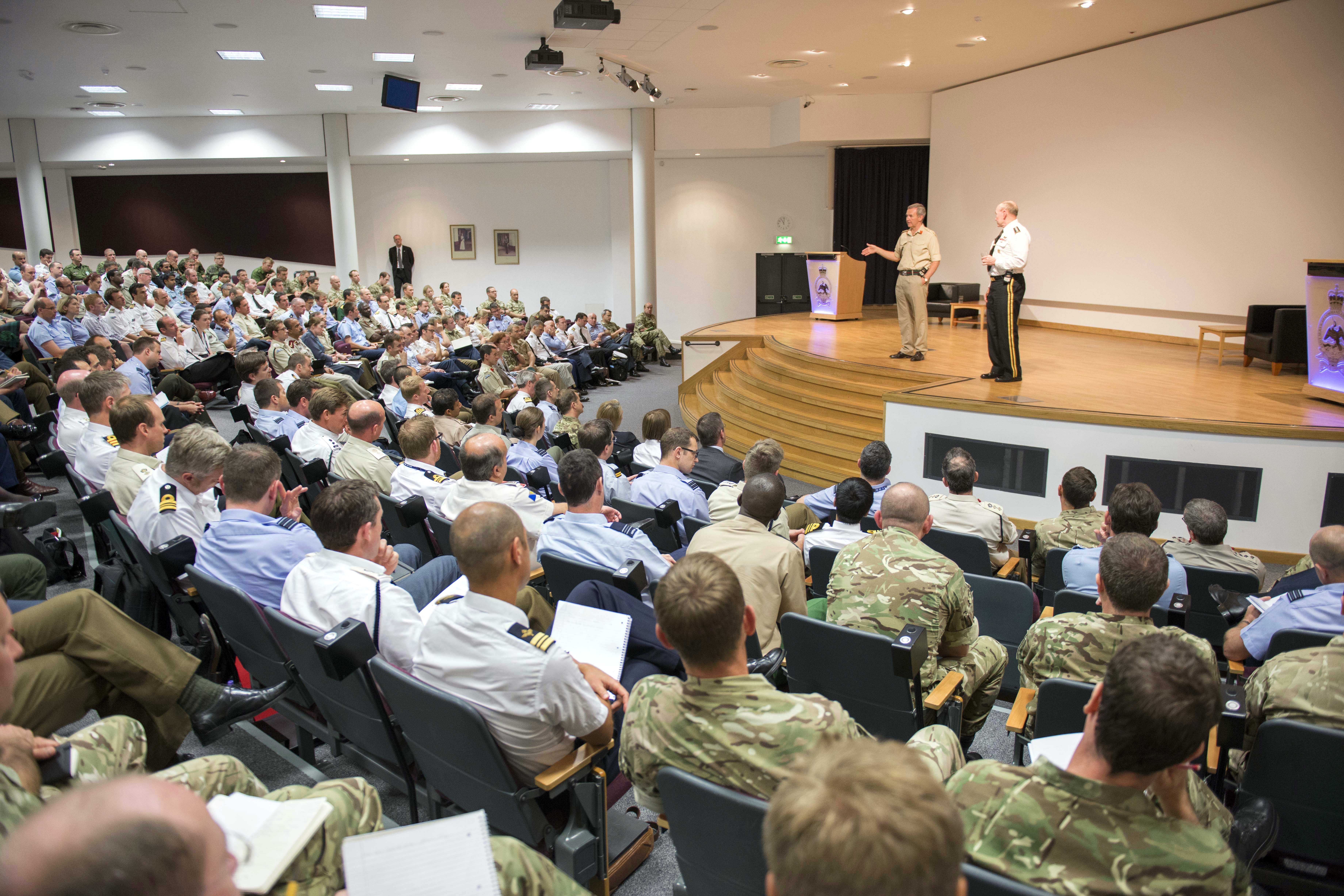 British Gen. Nicholas Houghton, front left, chief of Britain's defense ...