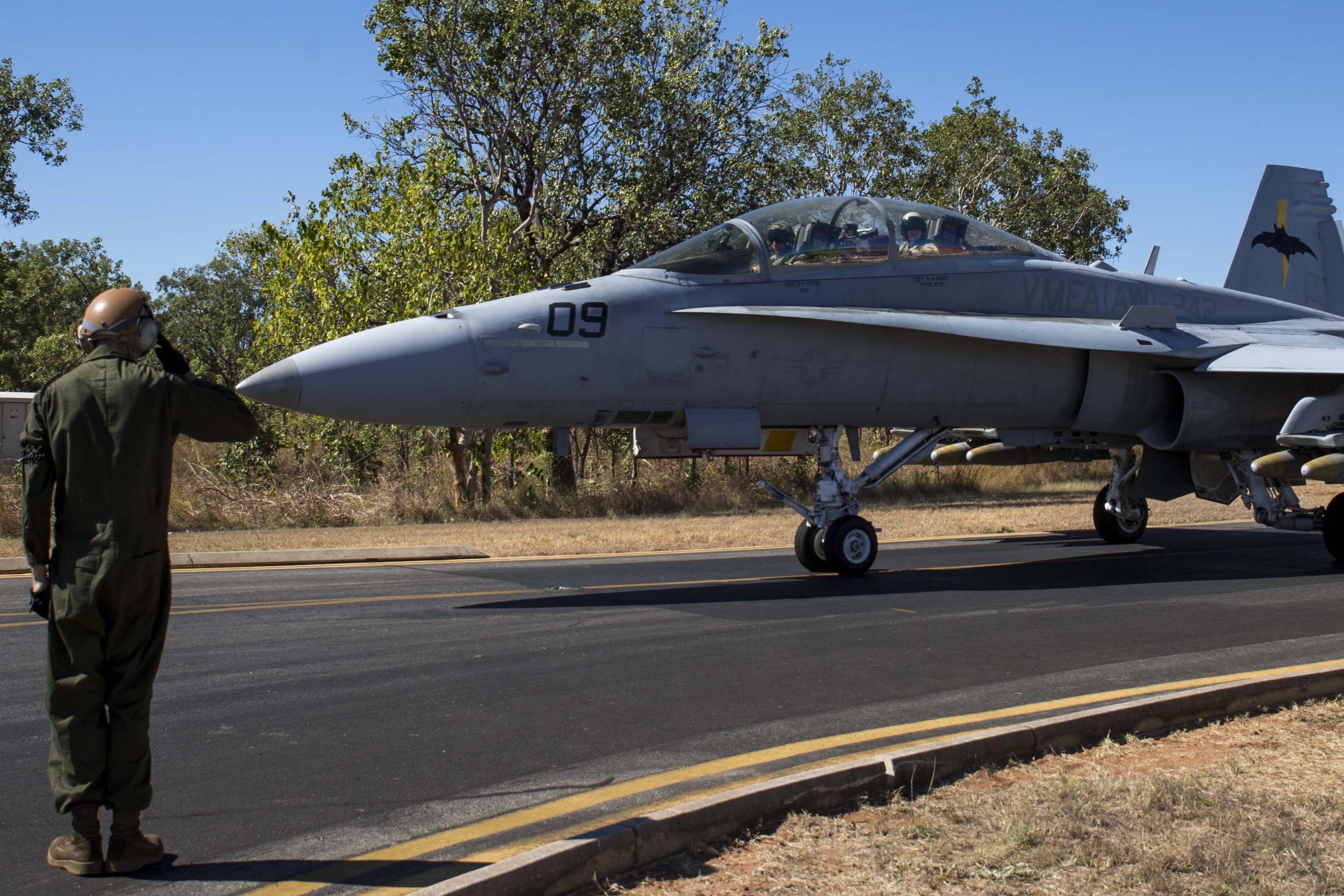The Bats arrive in Australia of Exercise Southern Frontier