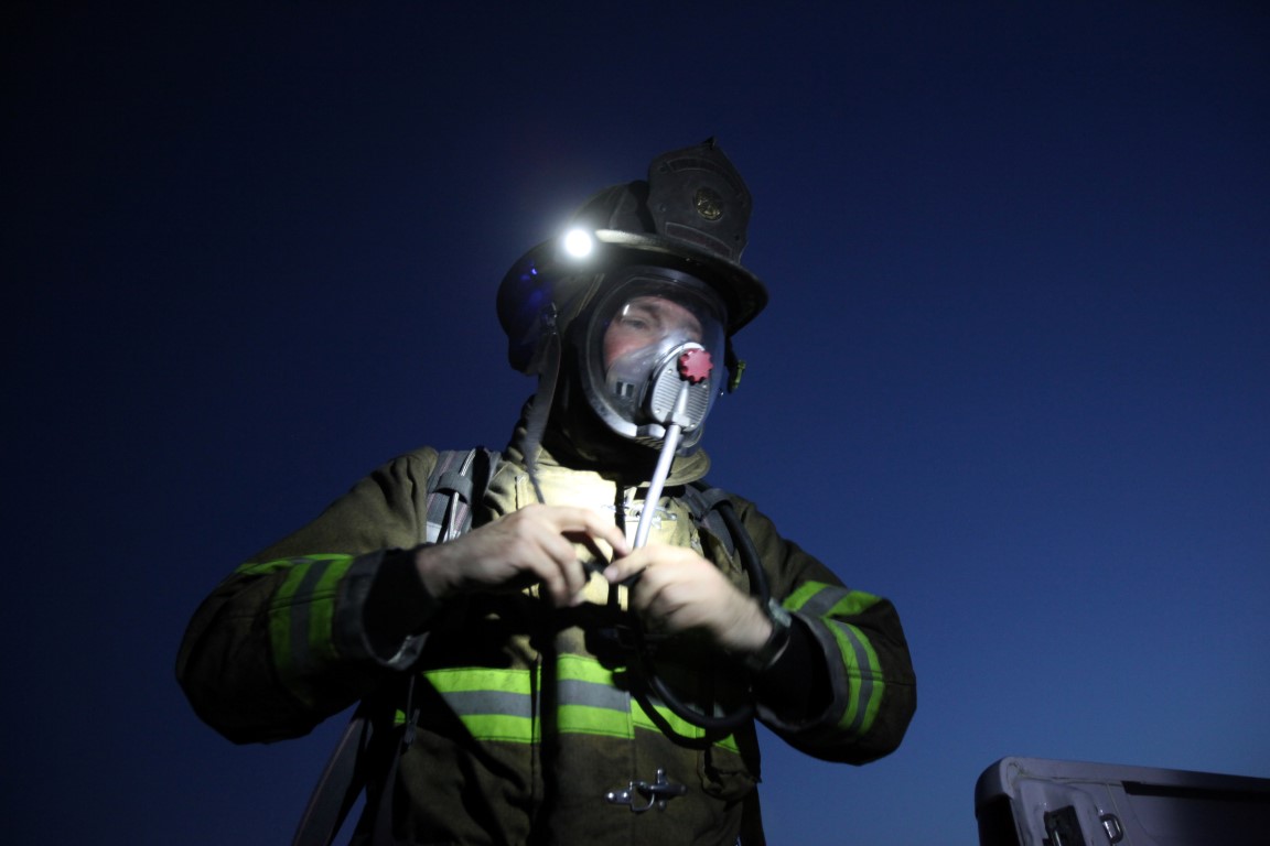 Afghan National Army firefighters blaze through live-fire training