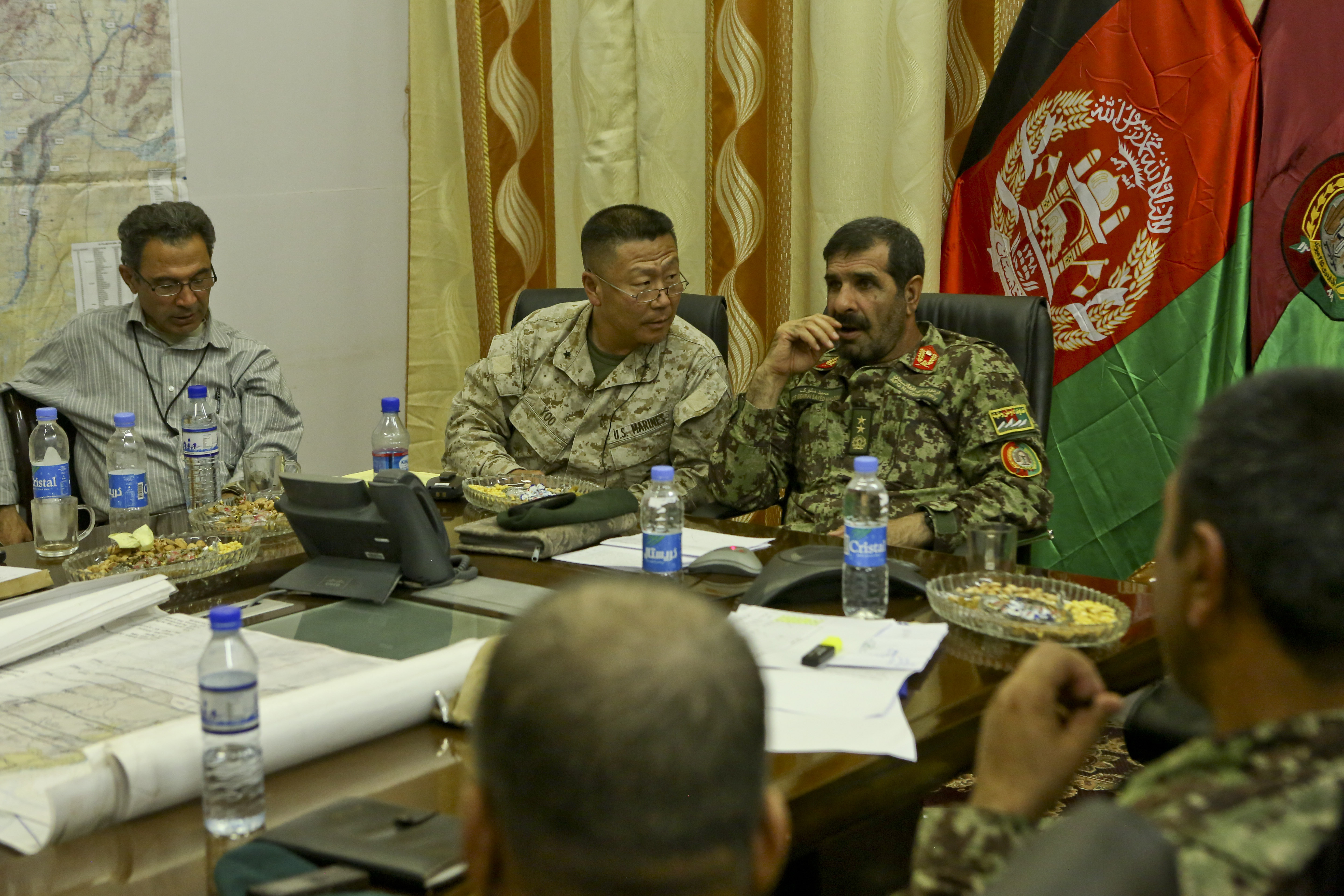 Afghan Army Maj. Gen. Sayed Malouk, commanding general of the 215th ...