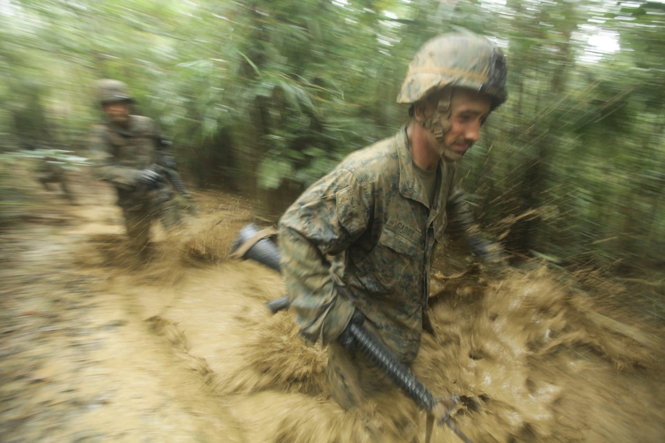 Marines endure culminating event during jungle warfare training ...