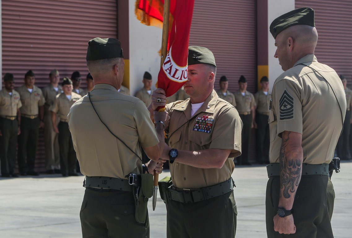1st CEB change of command