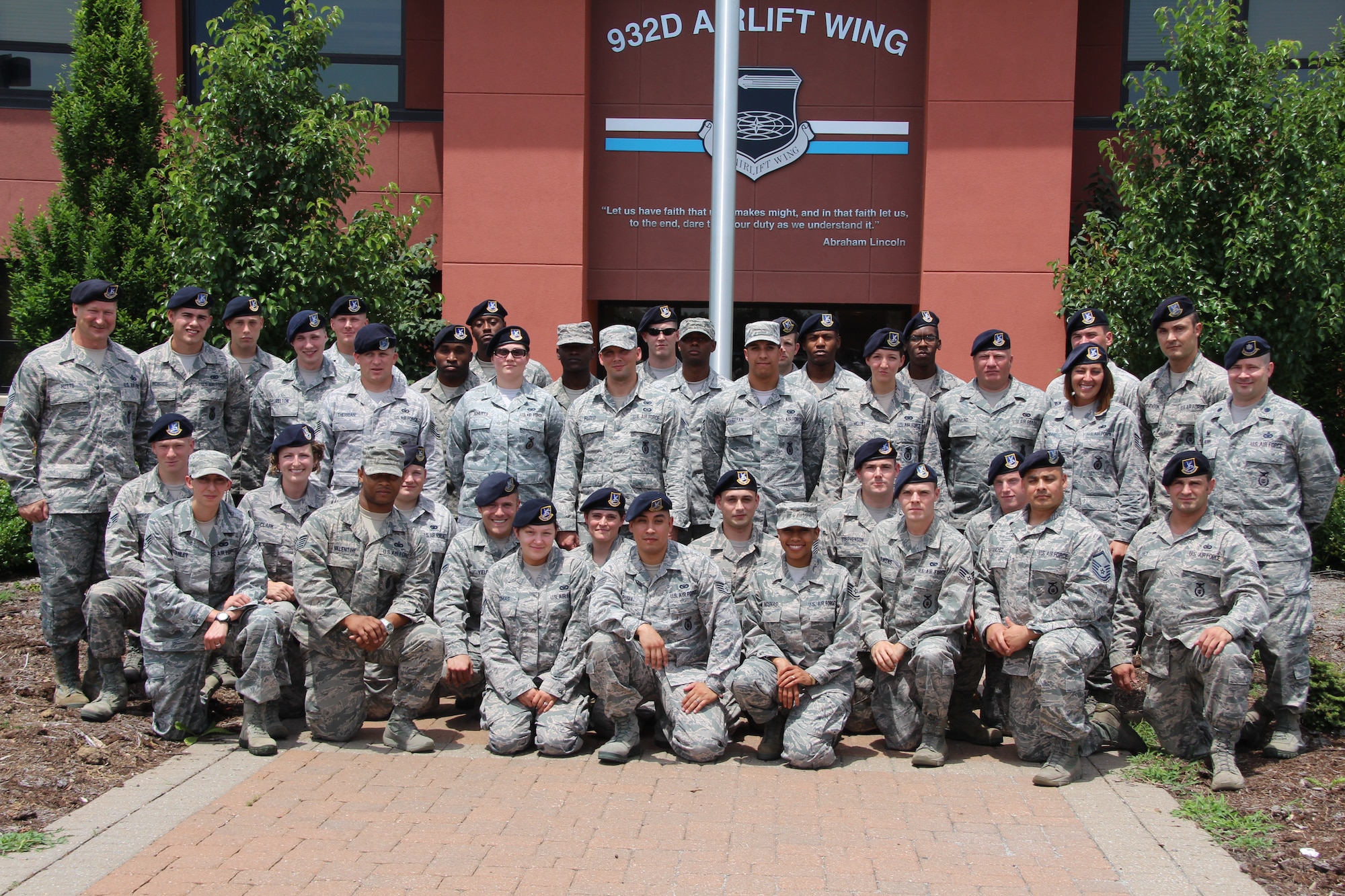 932nd Airlift Wing Security Forces Squadron gathers for annual photo ...