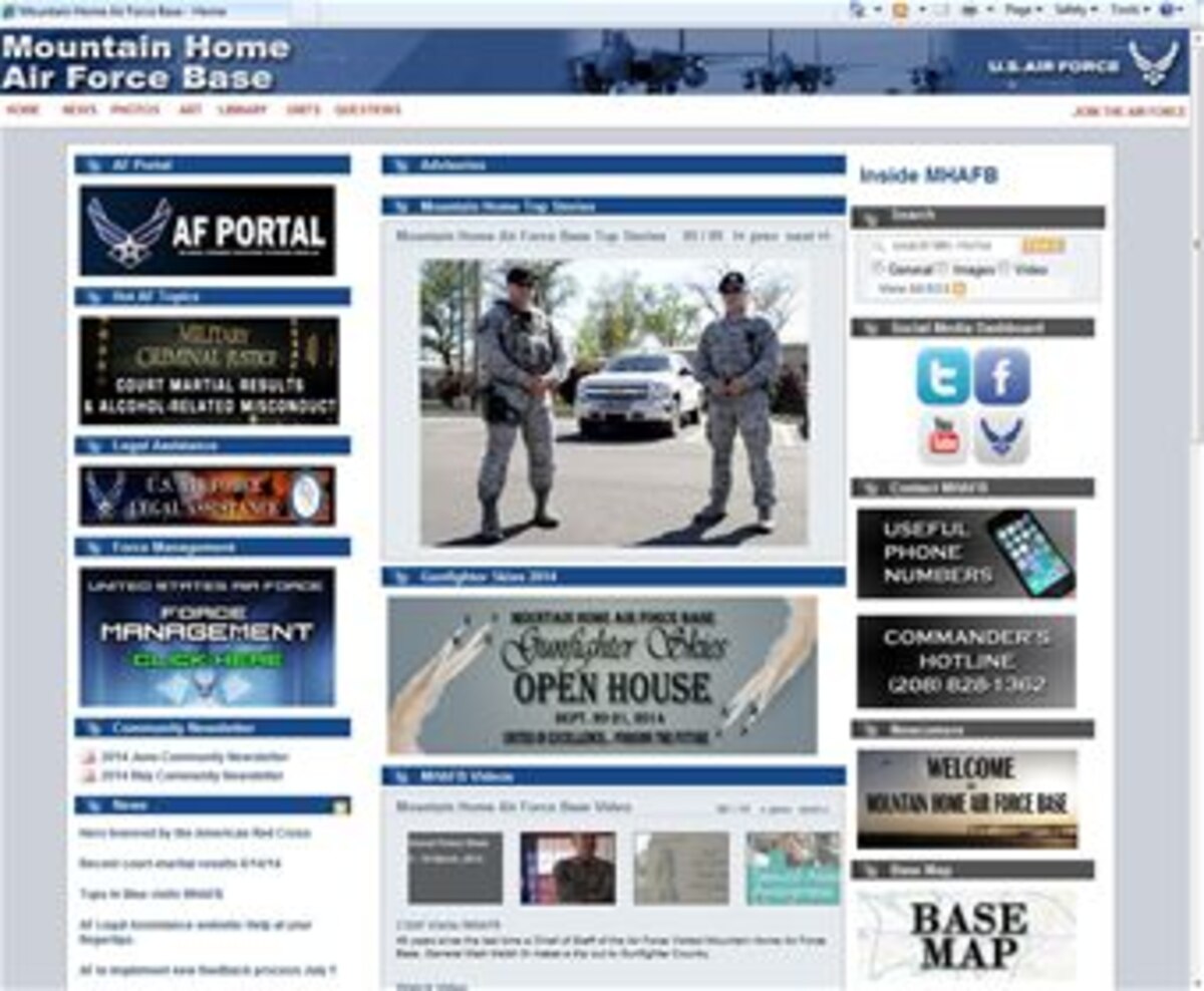 MHAFB revamps website > Mountain Home Air Force Base > Article Display