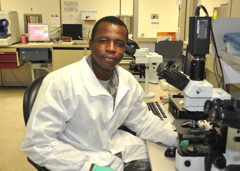 Lab technician student thriving at Keesler > Keesler Air Force Base ...