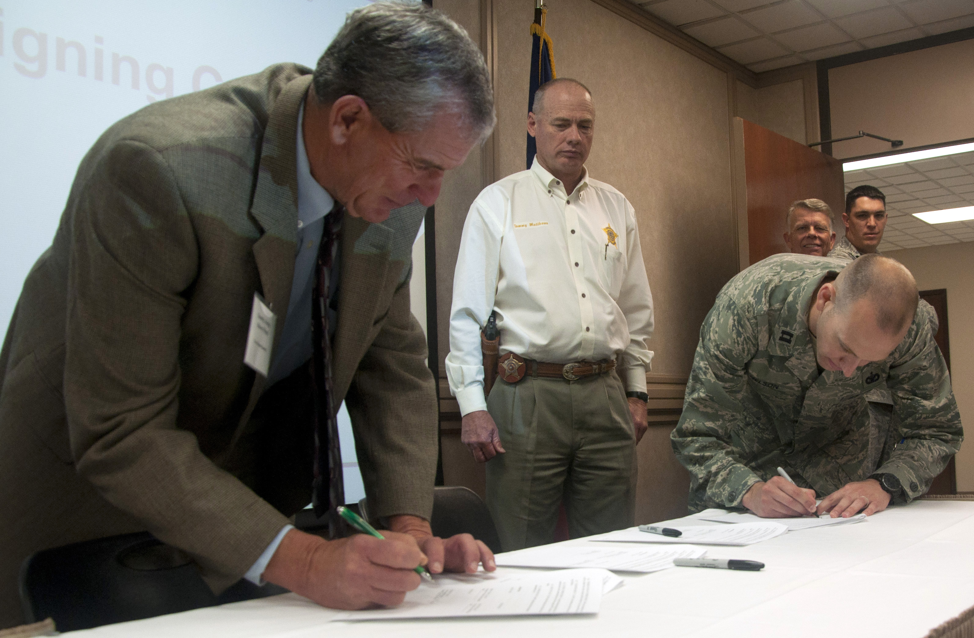 Community and GAFB agree to three partnership initiative > Goodfellow ...