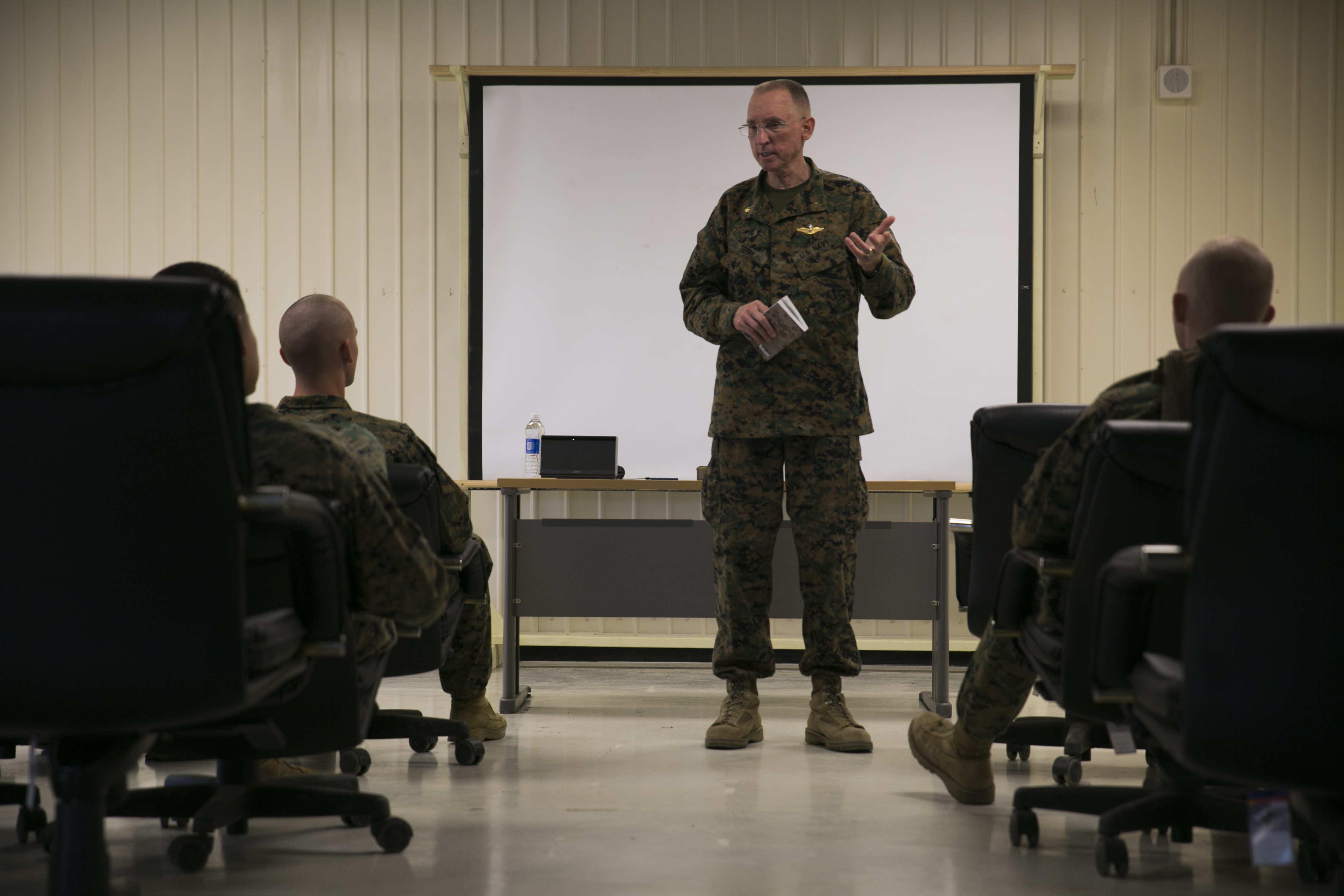 Church service offers respite for deployed Marines