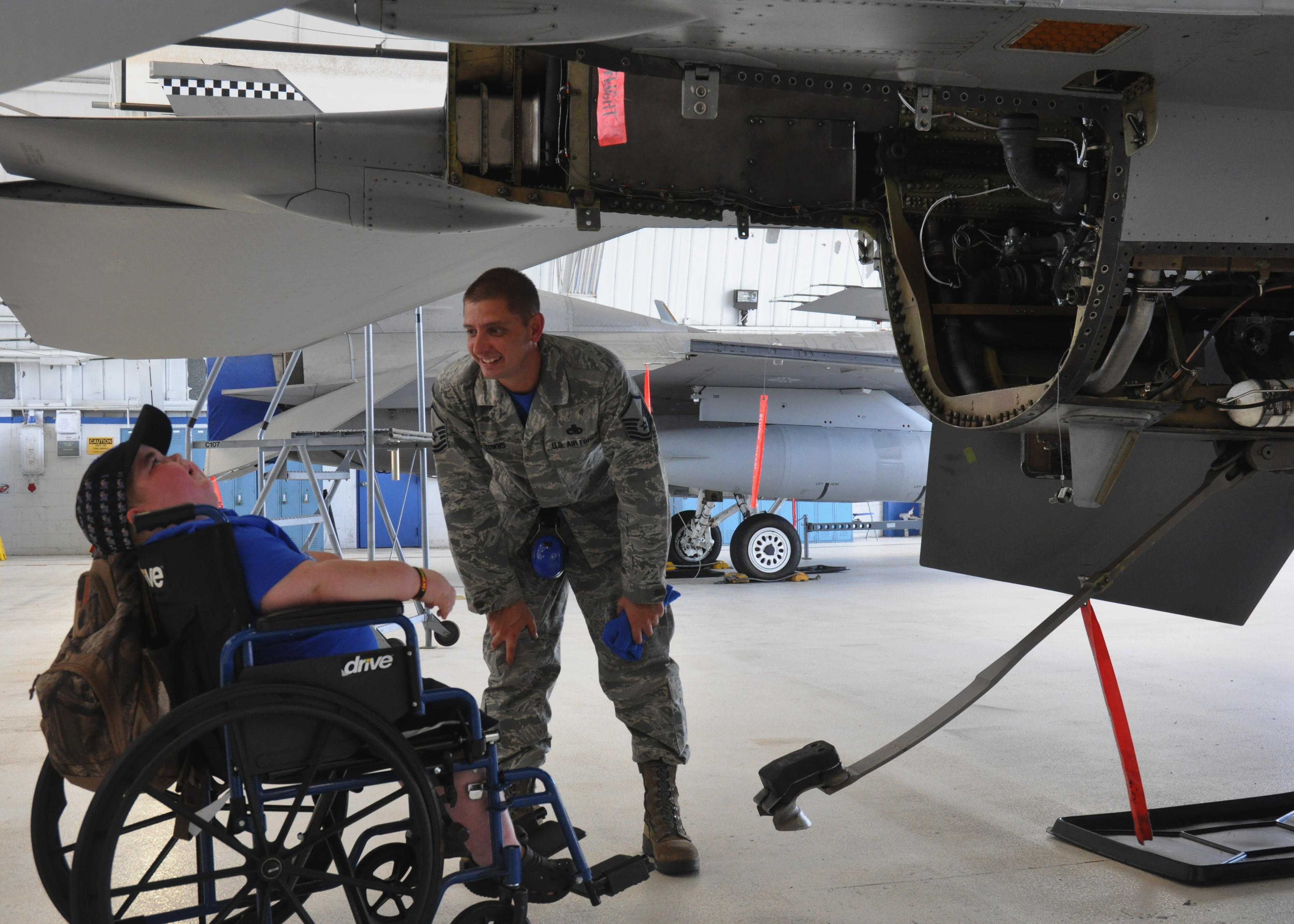 96 AMXS hosts special child guest