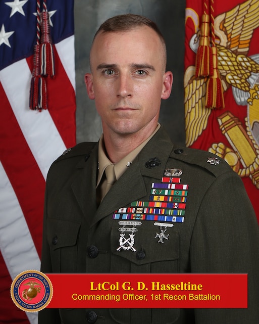 Lieutenant Colonel G. D. Hasseltine > 1st Marine Division > Biography