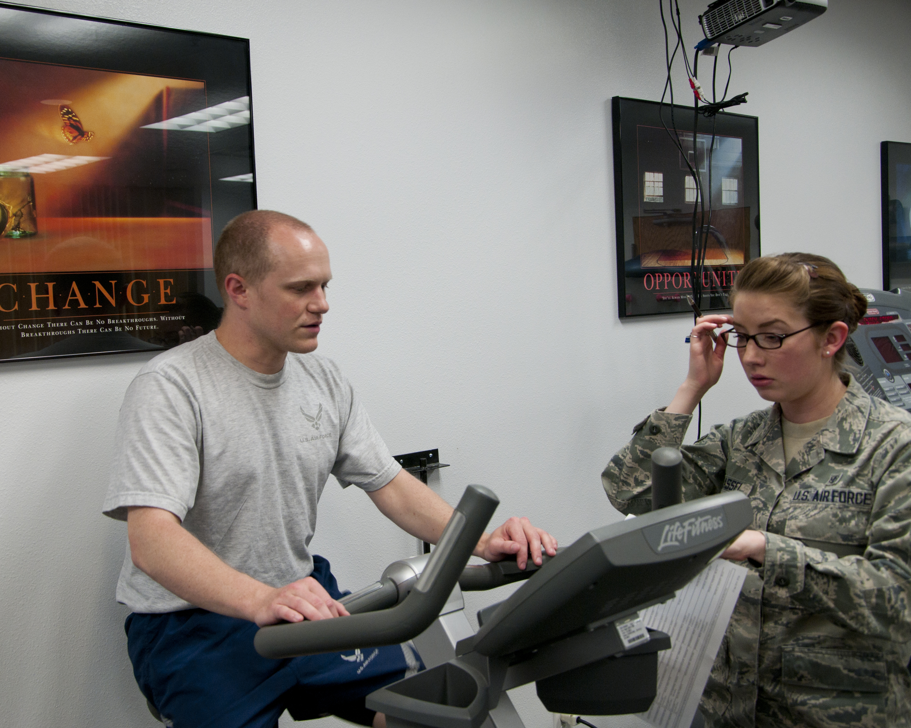 Physical therapy in fitness center > F.E. Warren Air Force Base > Features