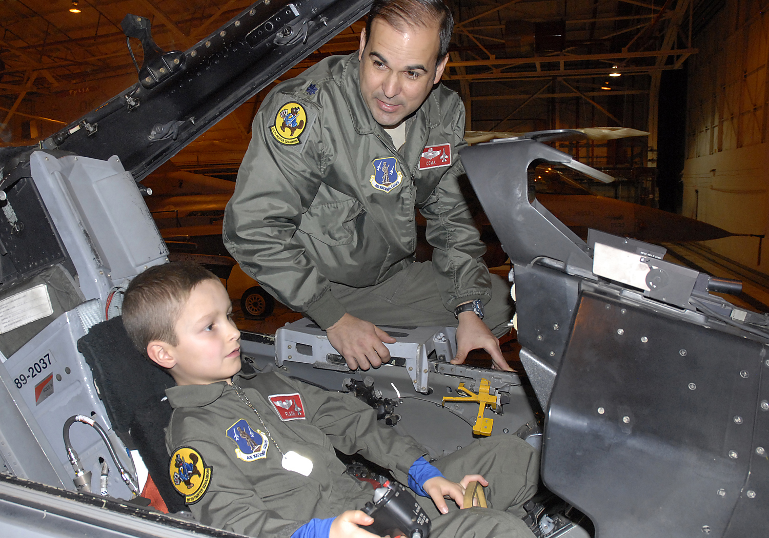 6 year old becomes a "Pilot for a Day" at Tulsa ANG > 138th Fighter ...