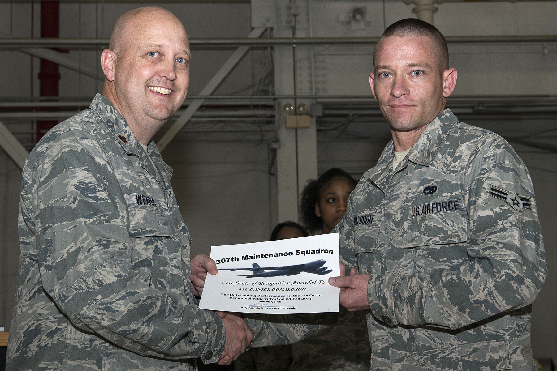 307MXS recognizes Fit Test top performers