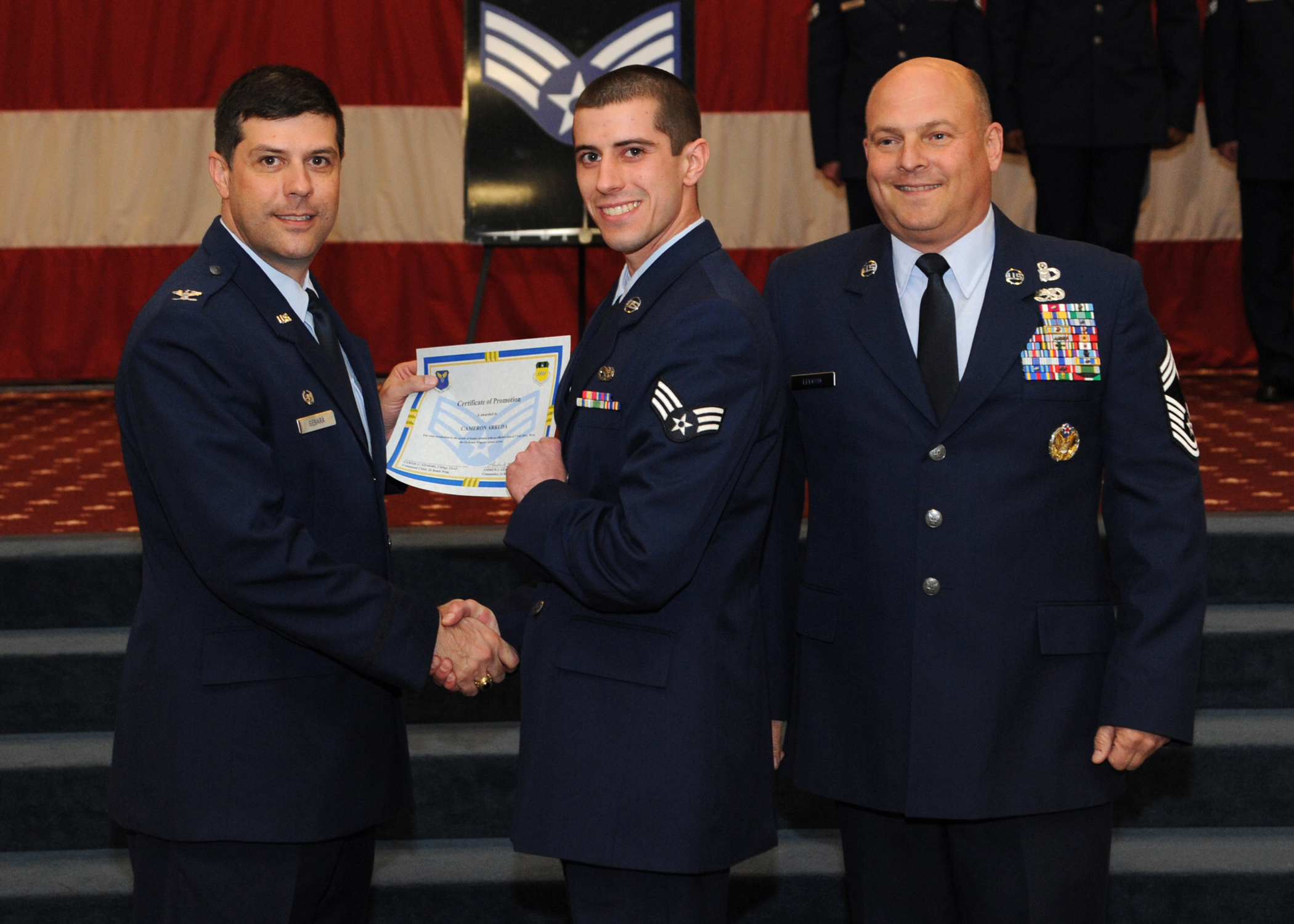 February promotion ceremony