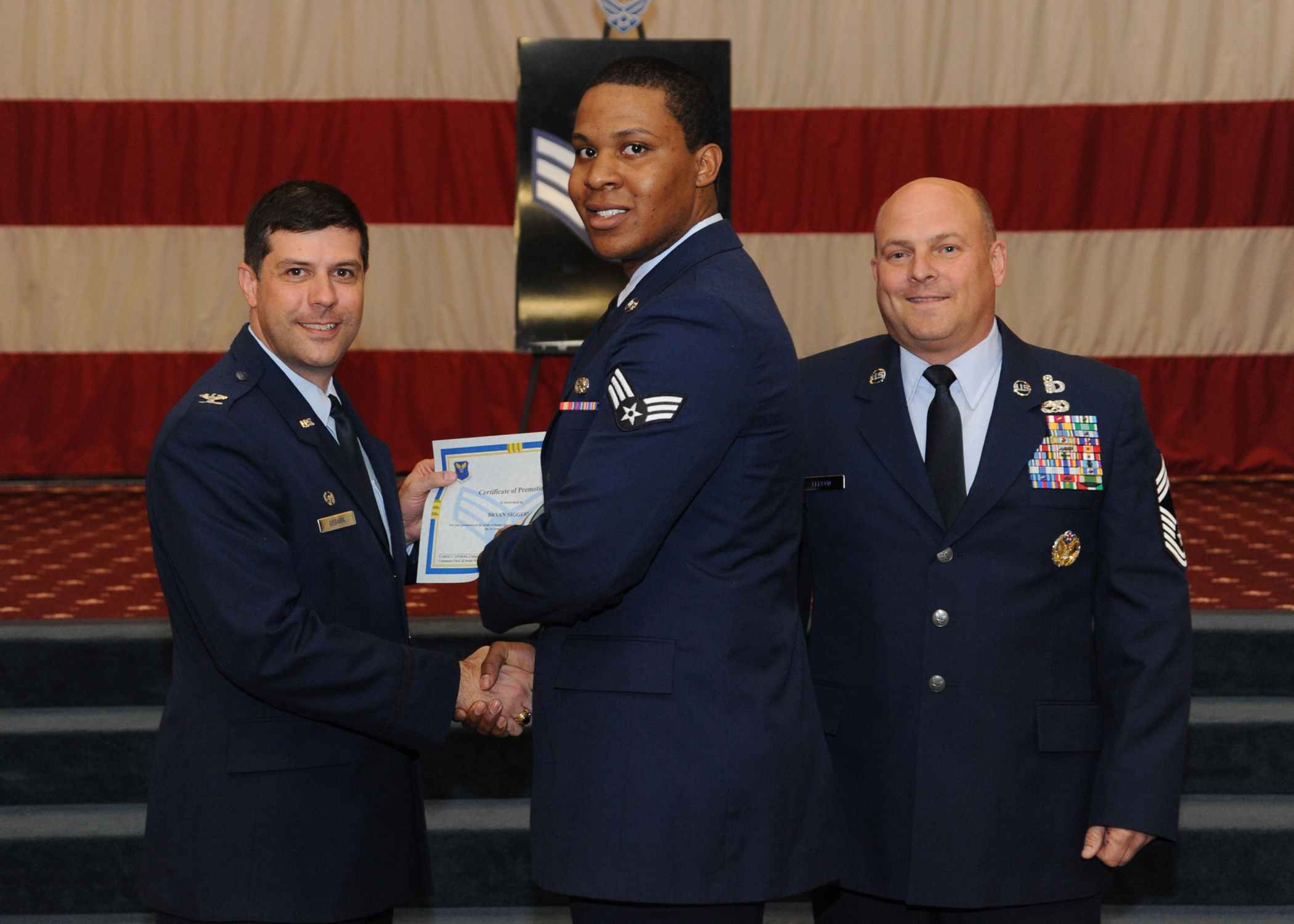 February promotion ceremony