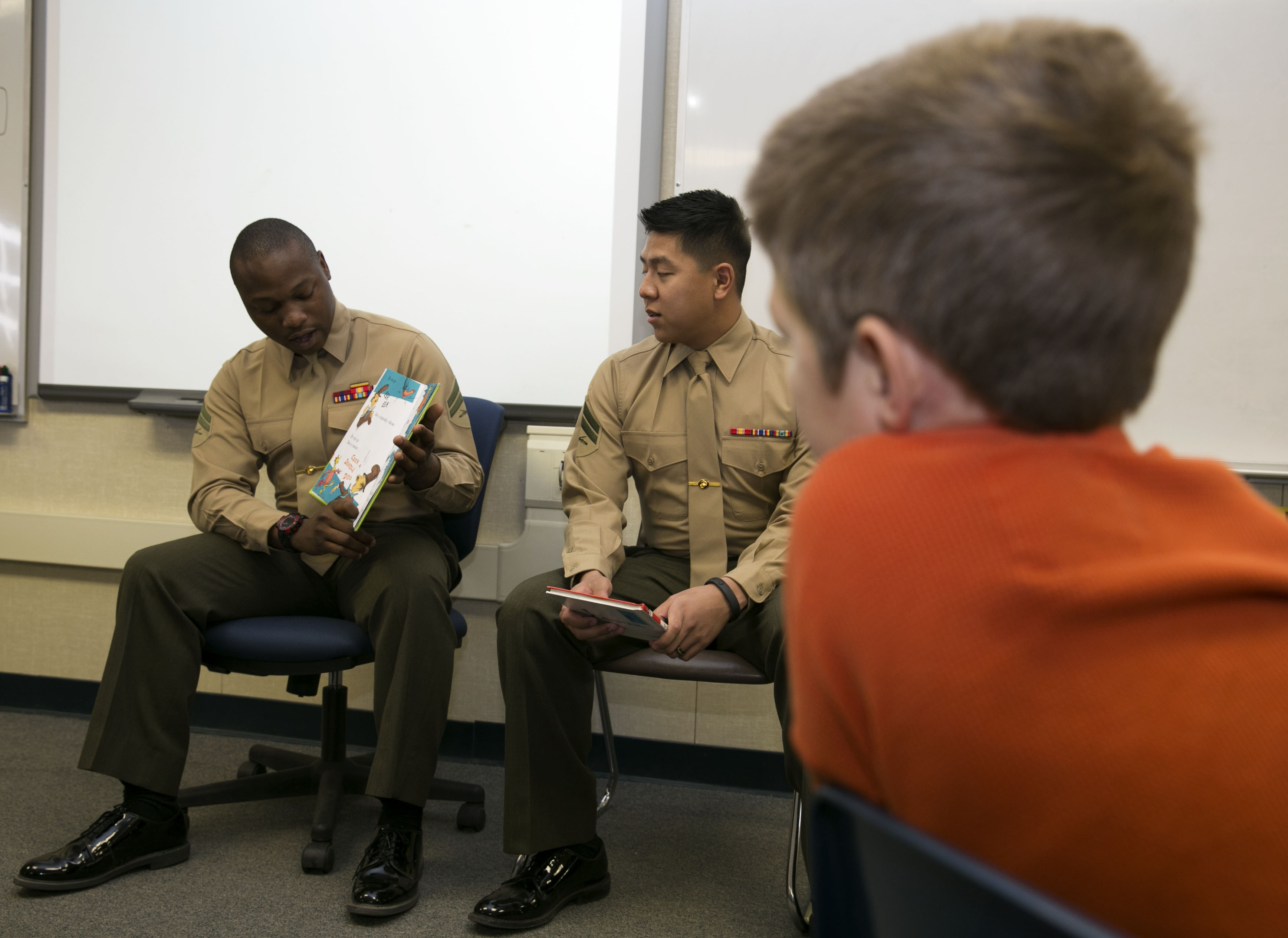 Read Across America Day brings students, Marines together