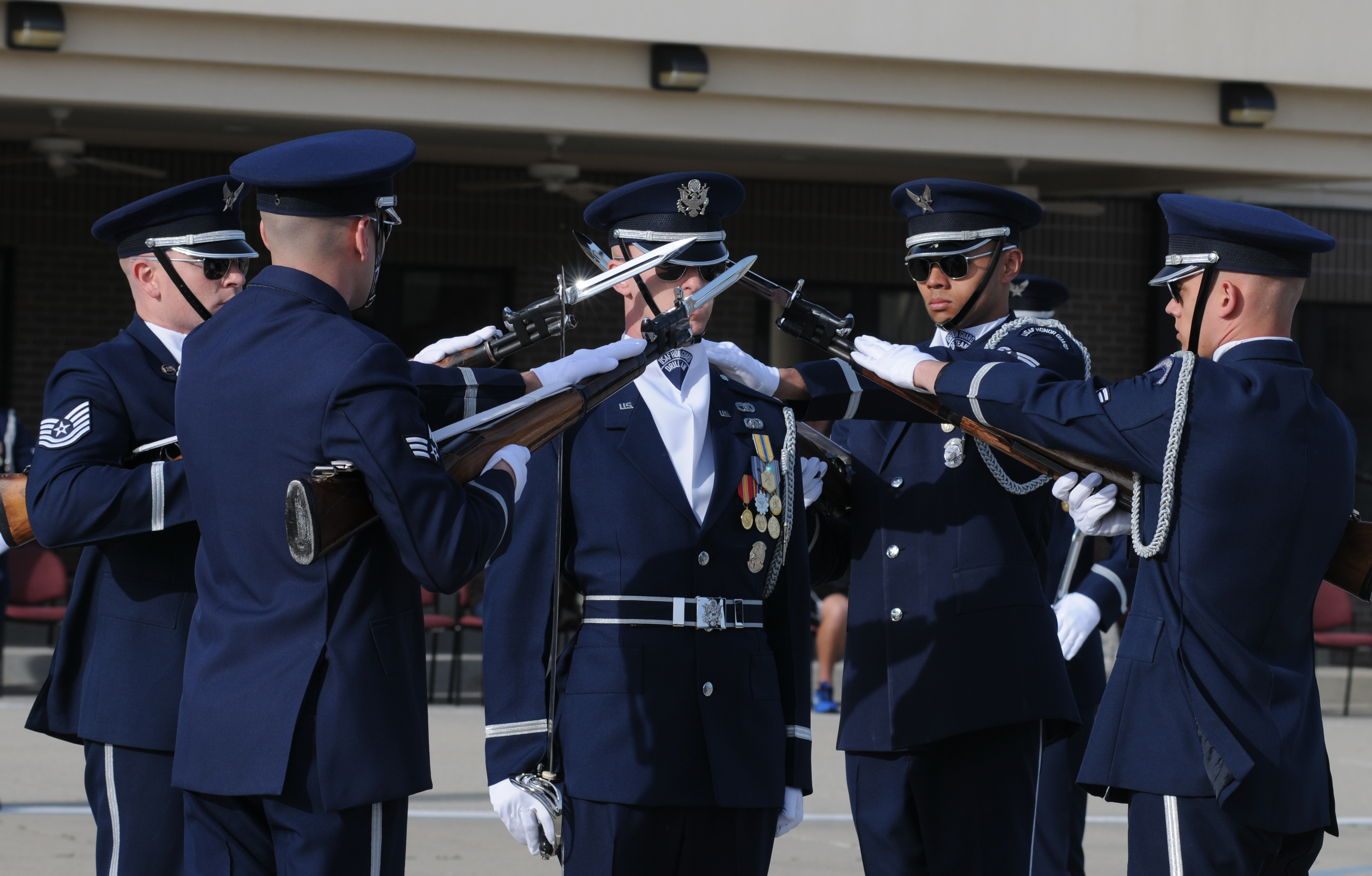 AF Honor Guard Drill Teams reveals new routine for Keesler > Air Force ...