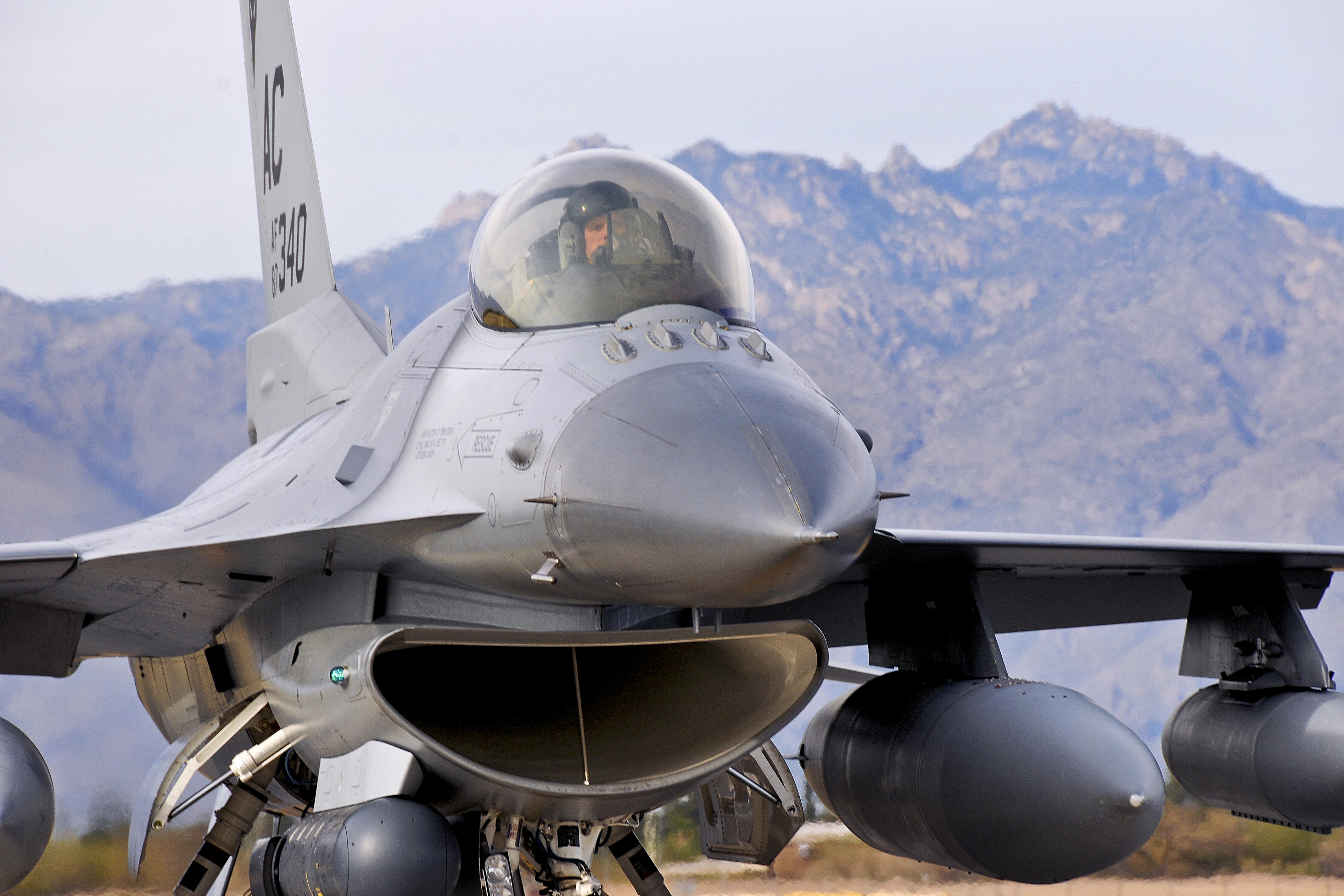 Air Force Col. Kerry M. Gentry taxis after arrival on Davis-Monthan Air ...