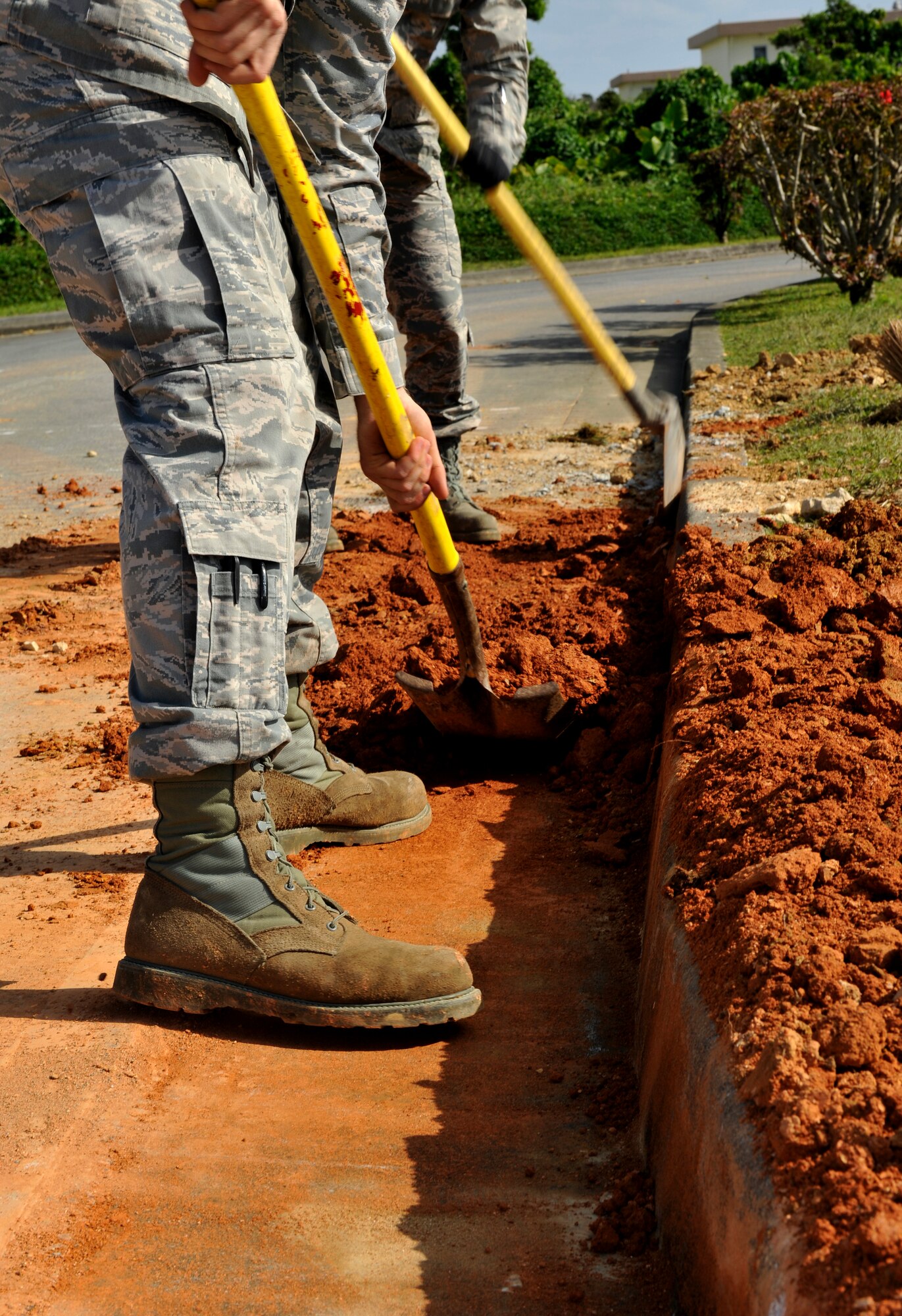 18th CES replaces water pipe, restores ground > Kadena Air Base ...