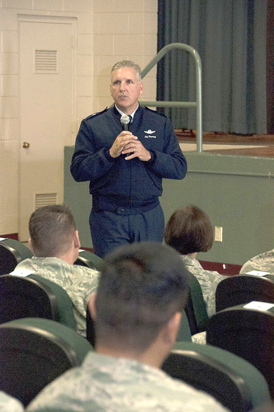 4th Air Force commander, command chief visit with 349th Air Mobility ...