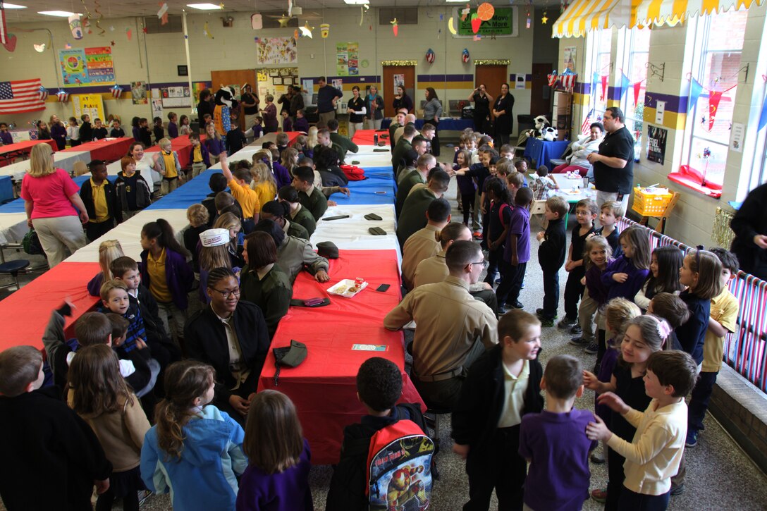 Breakfast Club, Marines fellowship with local students