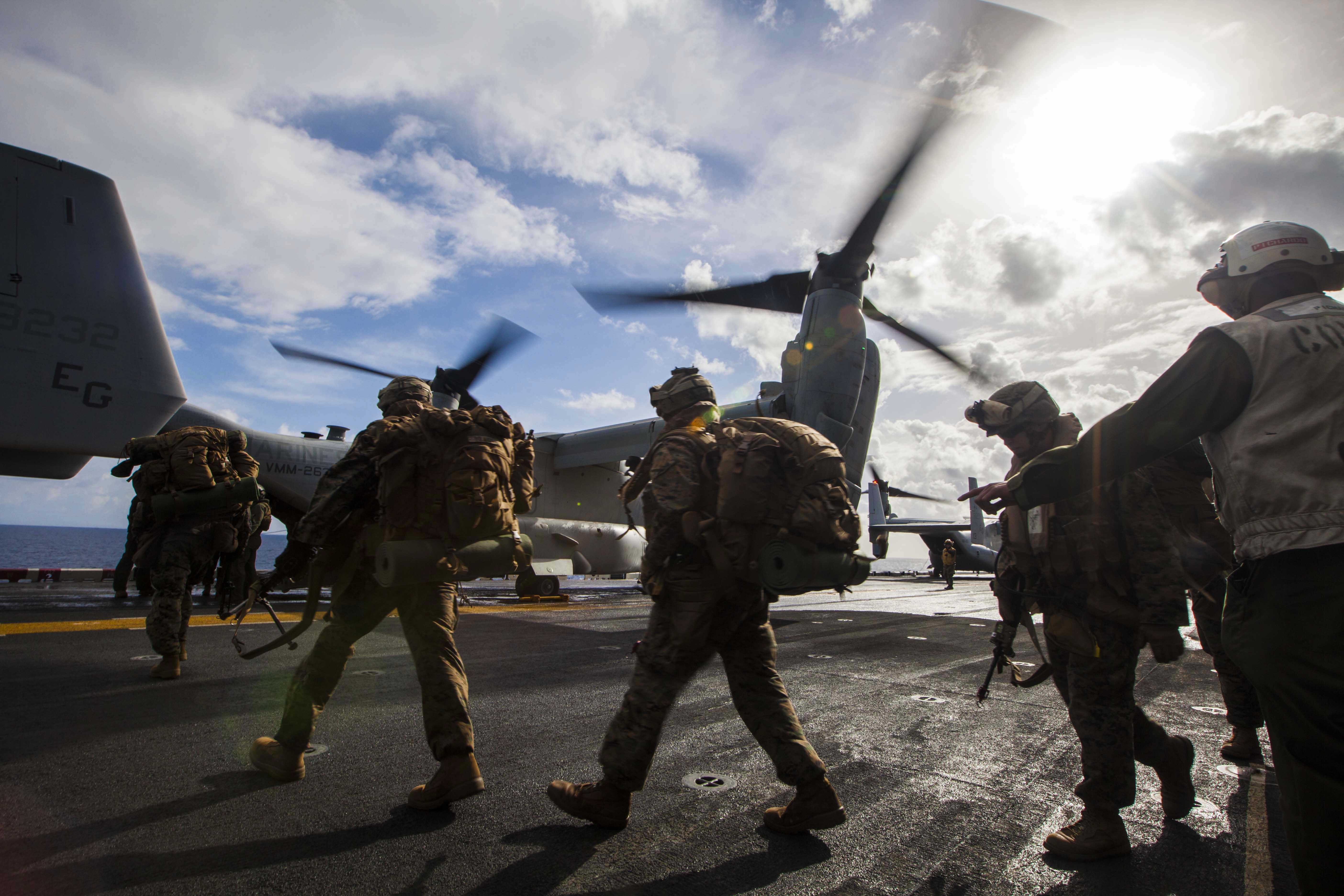 22nd MEU Marines depart for training with NATO allies in Greece