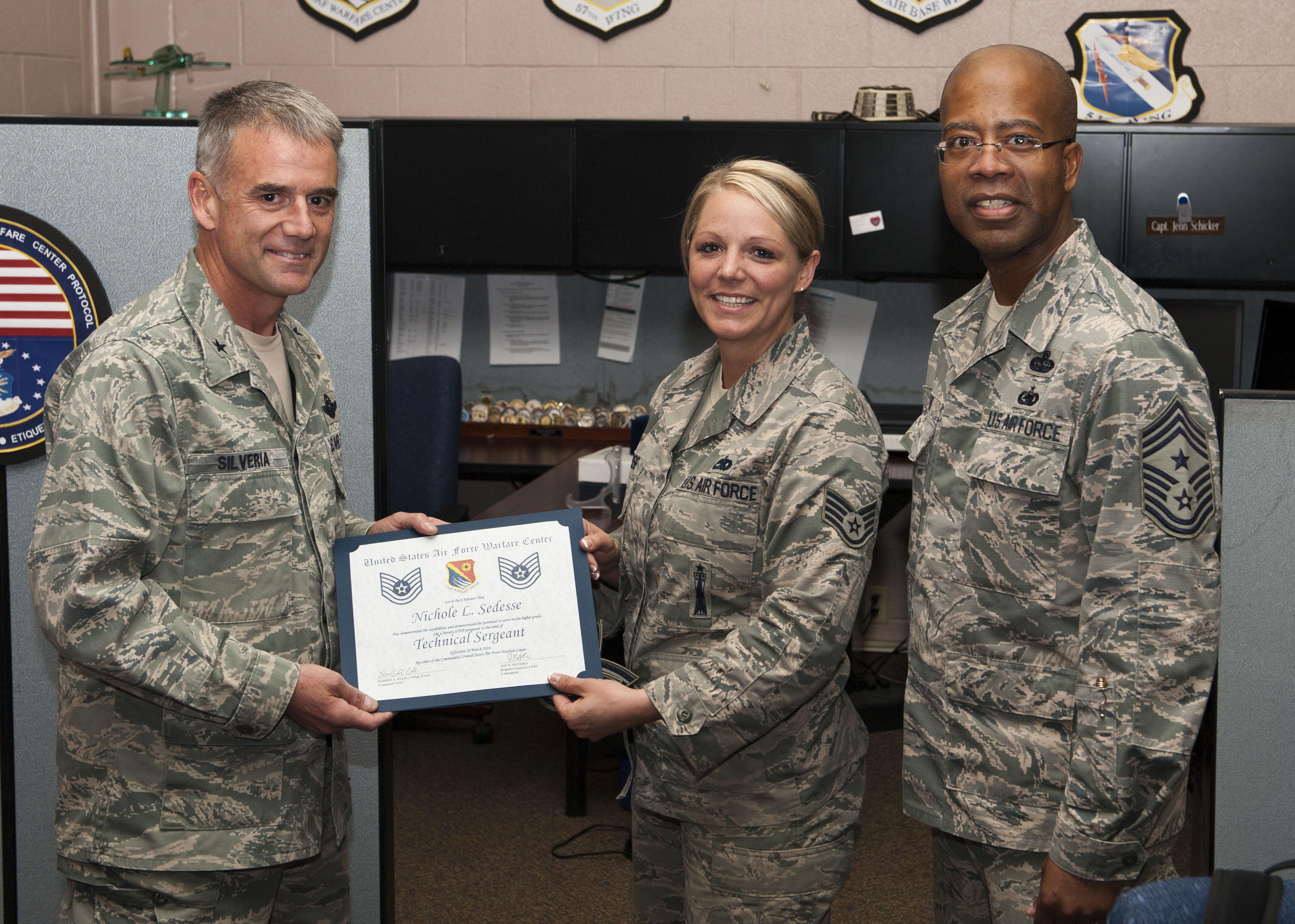USAFWC NCO STEP promoted > Nellis Air Force Base > News